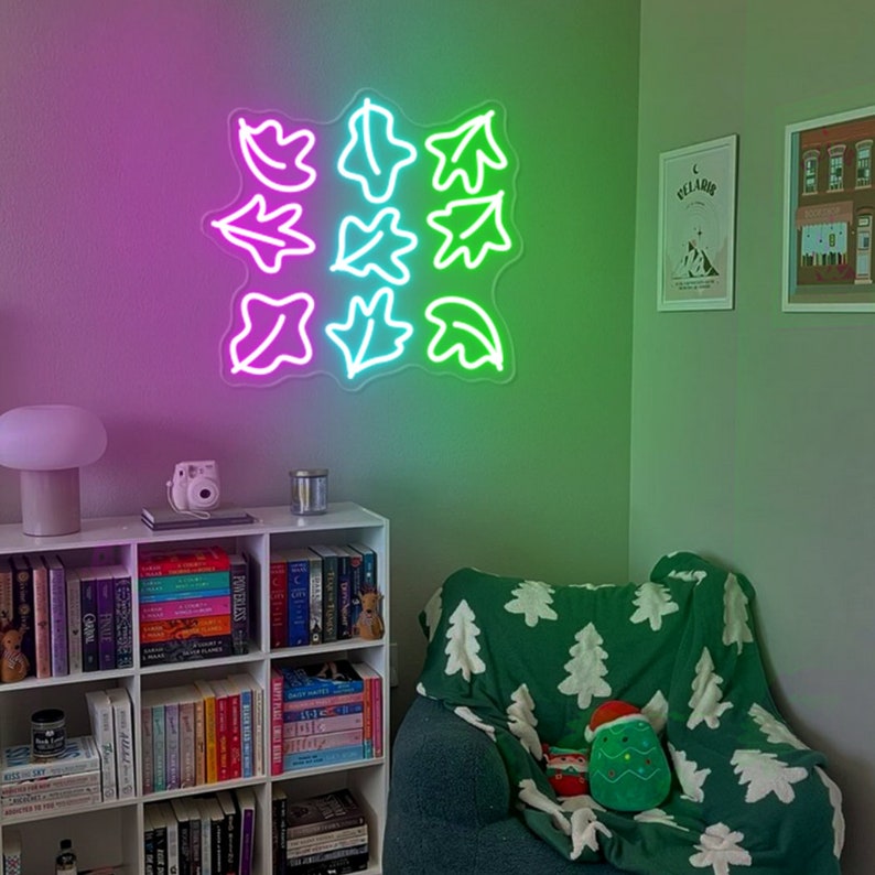 Hi Hi Leaves Neon Sign, Heartstopper Inspired Neon Sign, Personalized ...