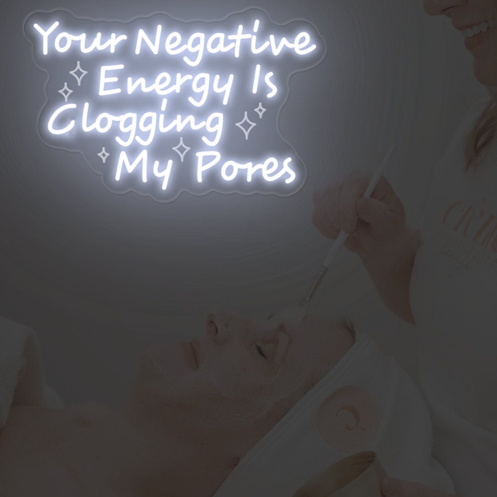Clogging My Pores Neon Sign Neon Sign Esthetician Gift Skin Care Salon ...