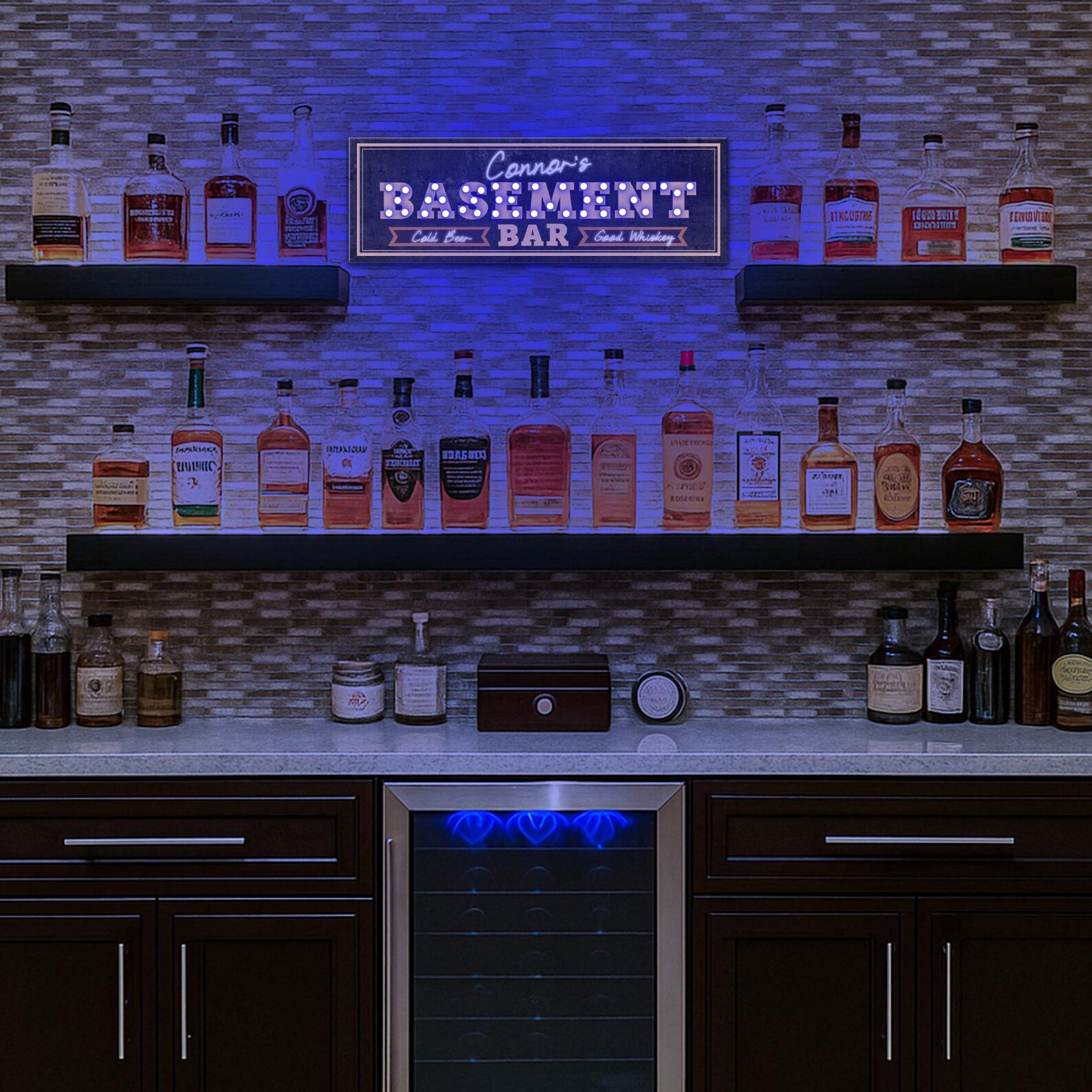 Custom LED Neon Basement Bar Sign: Personalized Man Cave Decor - Etsy ...
