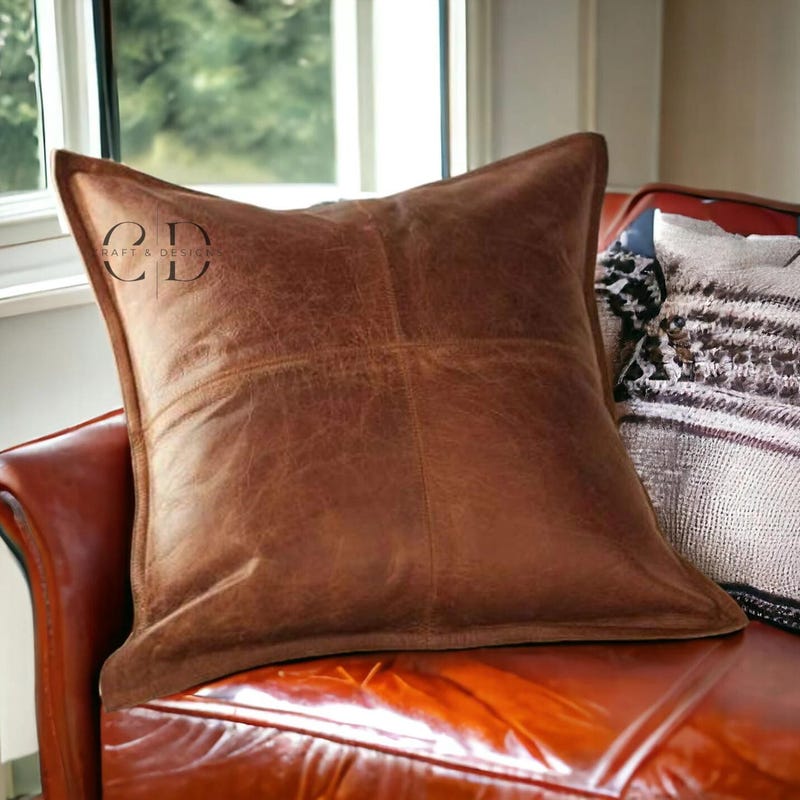 Leather Cushion Rectangle - Etsy