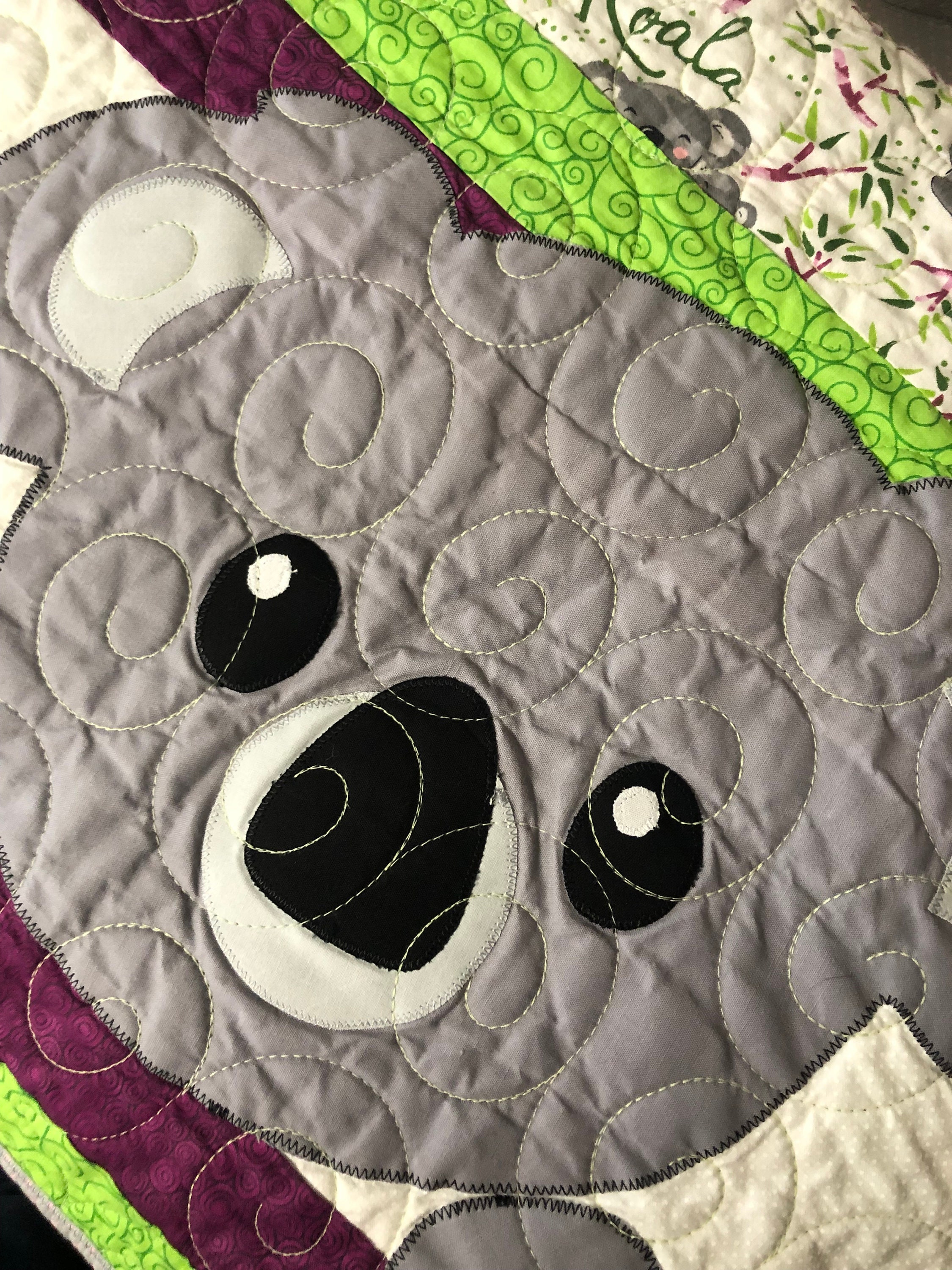 Koala Applique PDF, Quilt Applique Pattern, Baby Quilt Pattern, Kids ...