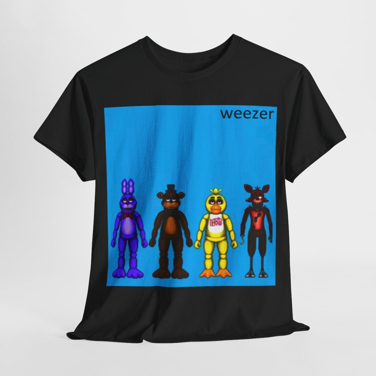 Five Nights at Freddy Weezer FNAF Blue Album Cover Freddy Fazbear Video ...