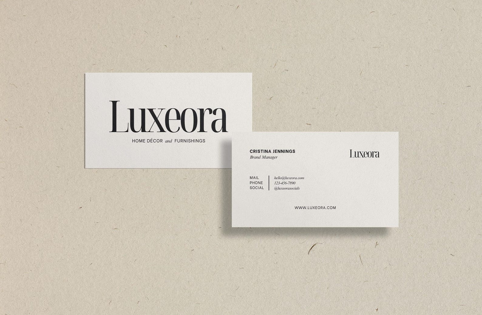 Aesthetic Business Card Canva Editable Template | Small Business ...