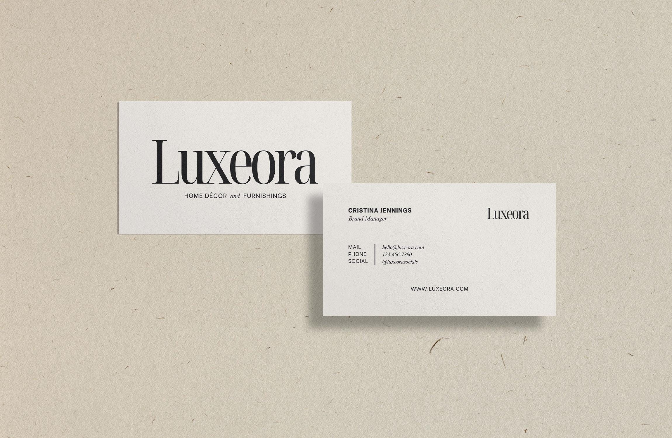 Aesthetic Business Card Canva Editable Template | Small Business ...