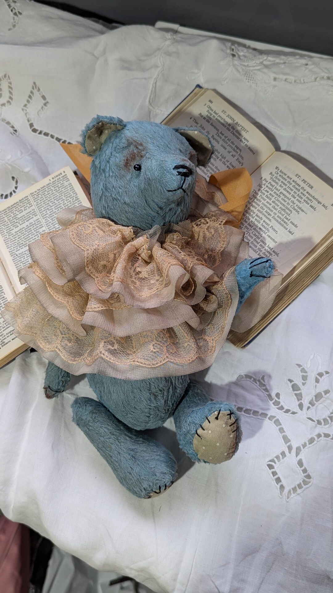 Handmade Italian Viscose Teddy Bear: Vanilla Scented, Fully Jointed - Etsy