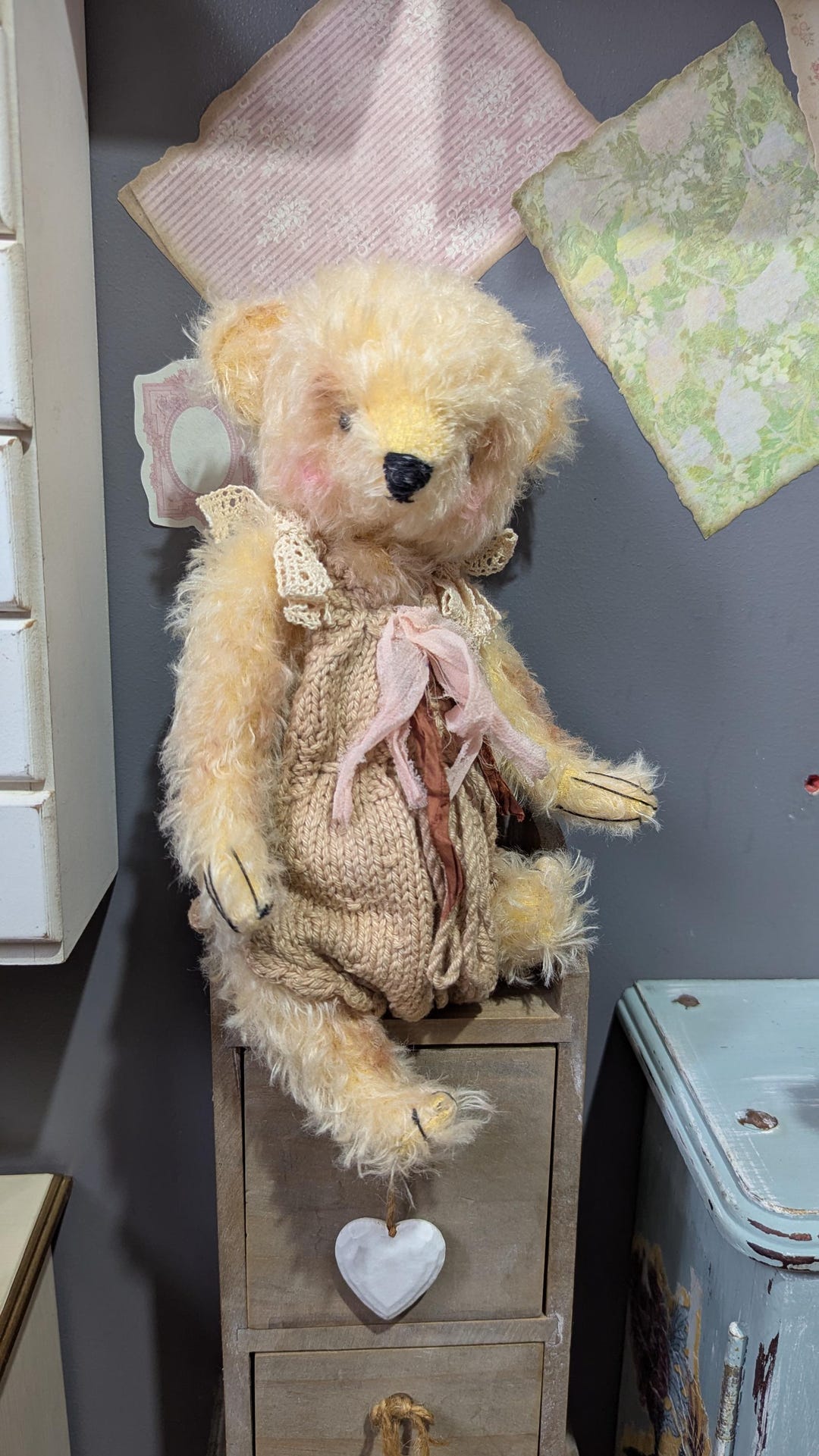 Handmade Mohair Teddy Bear: Matilda, Vanilla Scented Collectible - Etsy