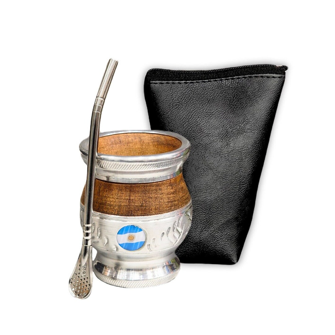 Argentine Wooden Mate Cup Yerba Mate Container, Yerba Mate Gourd, Mate ...