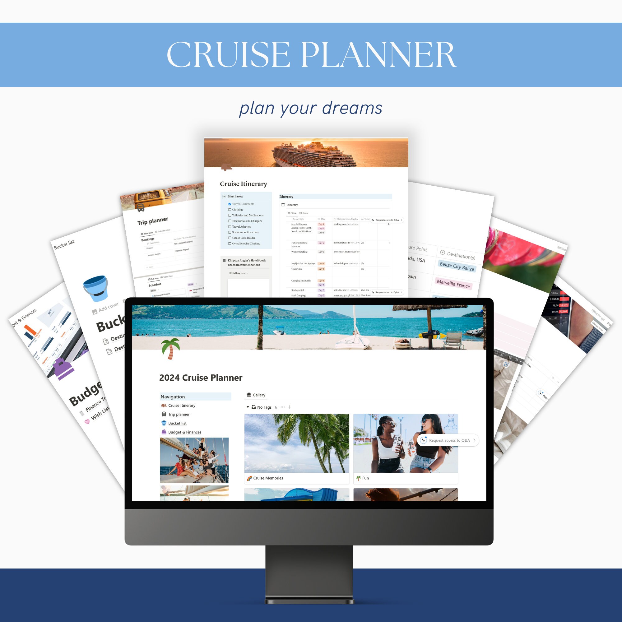 Cruise Planner , Travel Itinerary, Destination Planner, Packing List ...