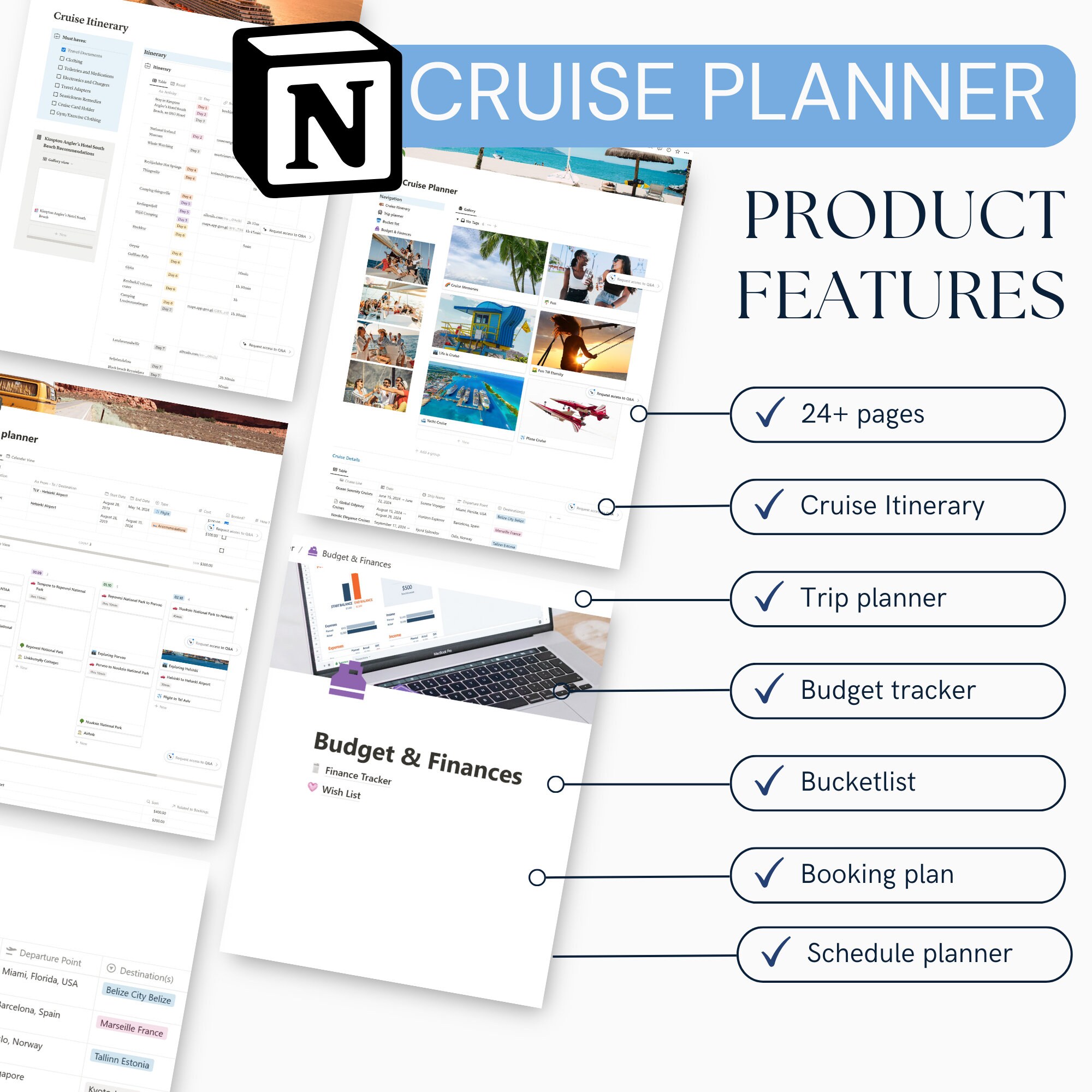 Cruise Planner , Travel Itinerary, Destination Planner, Packing List ...