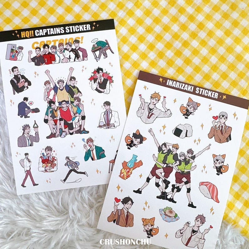 Sticker Aoba Johsai Fukurodani Inarizaki Haikyuu! (set 4ea) - Etsy