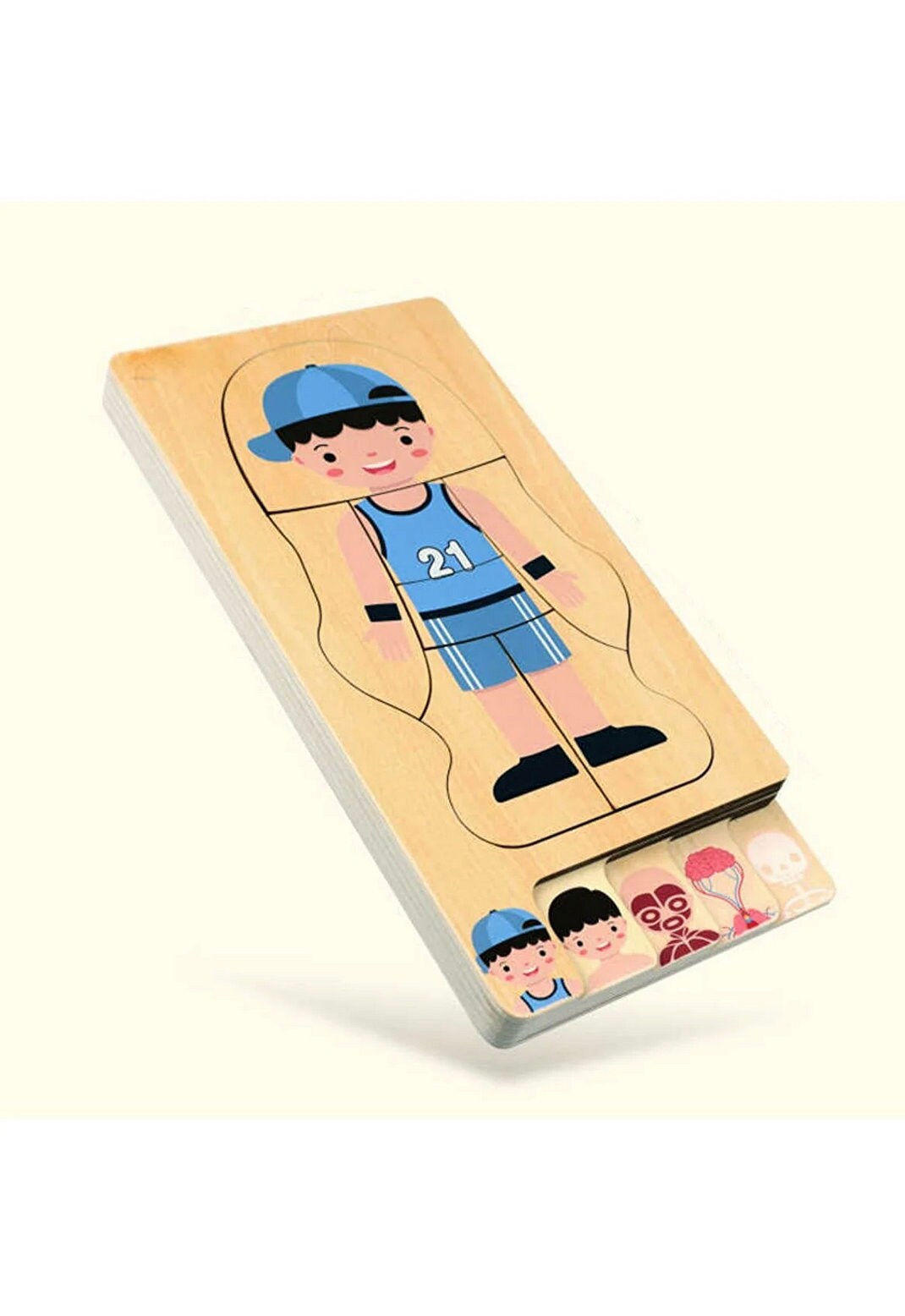 Montessori Human Body Puzzle, Anatomy Puzzle, Montessori Toys, Kids ...