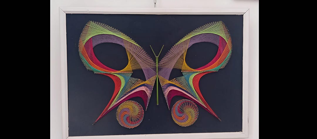 Handmade String Art Butterfly Wall Decor - Etsy