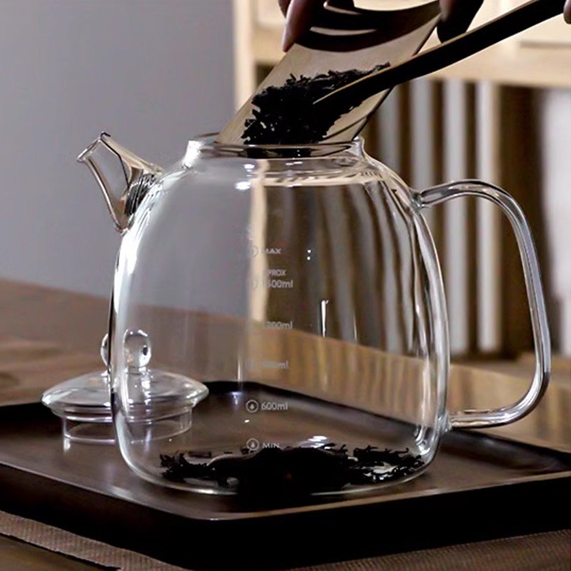 High Borosilicate Glass Teapot, Heat-resistant Teapot, Tea Water ...