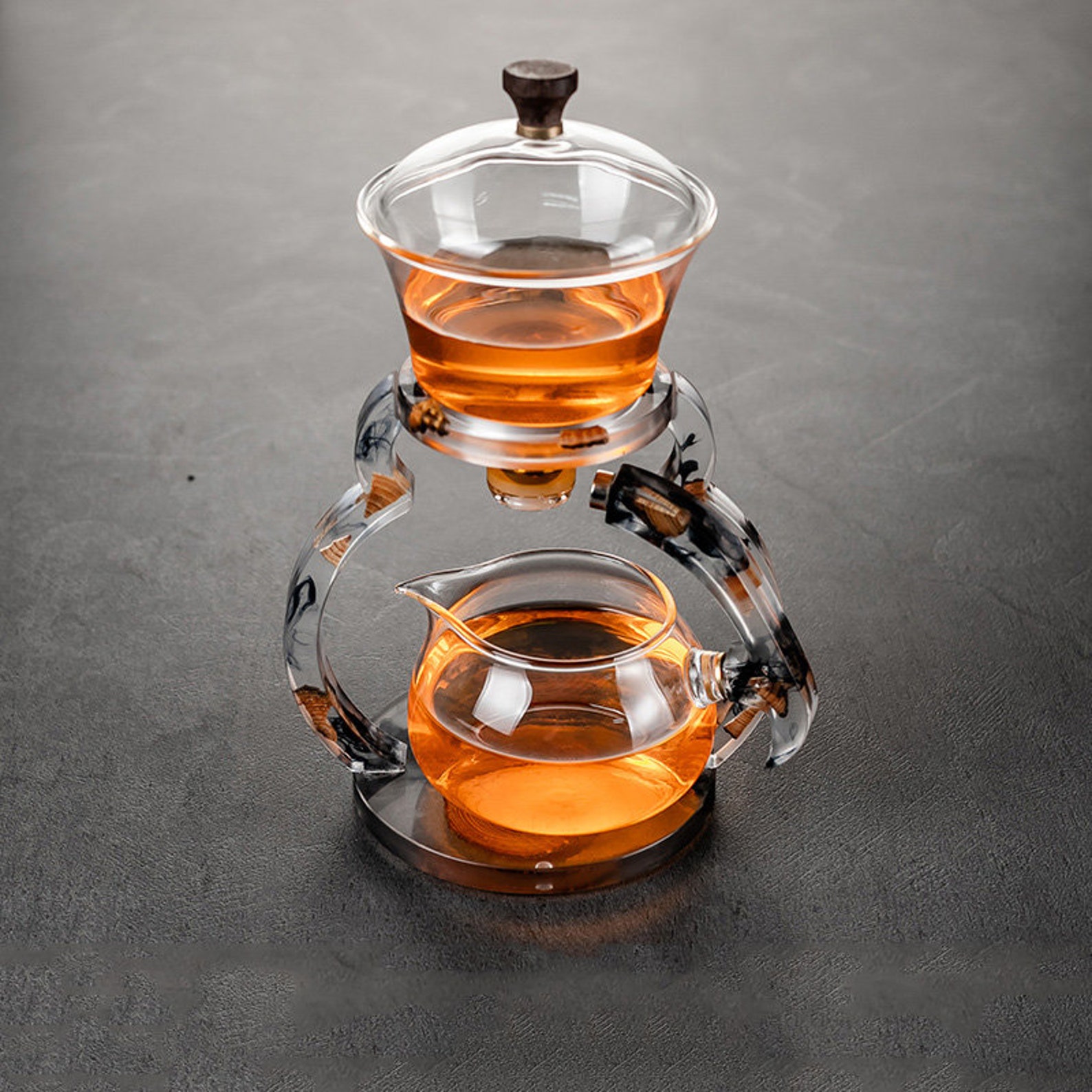 Automatic Glass Tea Set, Magnetic Glass Tea Set, Glass Teapot, Kung Fu ...