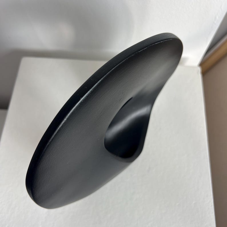 Abstract Sculpture Mobius Strip Black Ceramic Sculpture Infinity ...
