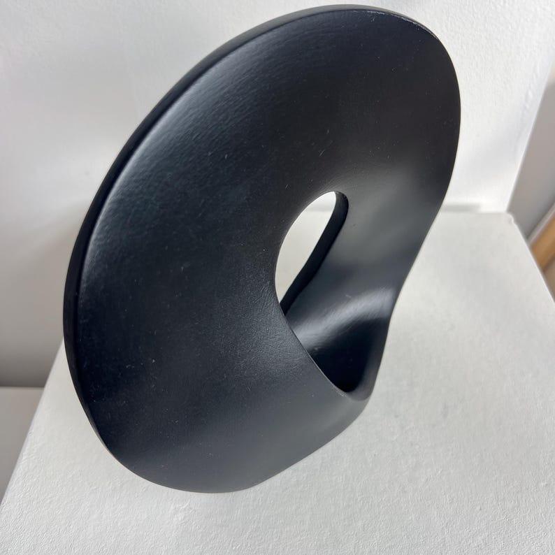 Abstract Sculpture Mobius Strip Black Ceramic Sculpture Infinity ...
