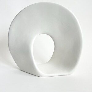 Abstract Sculpture Ceramic White Sculpture Collector's Item One of a ...