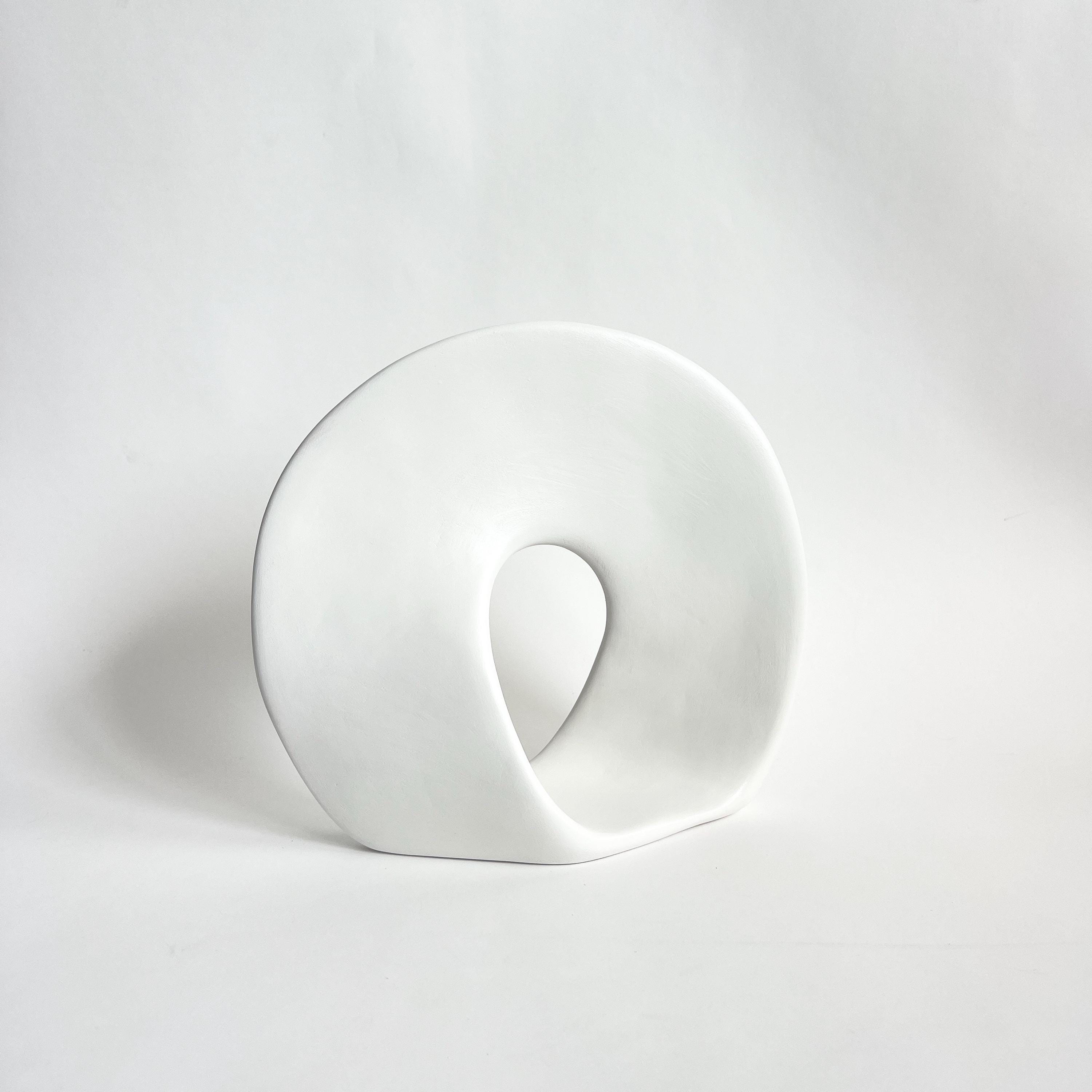 Abstract Sculpture Ceramic White Sculpture Collector's Item One of a ...