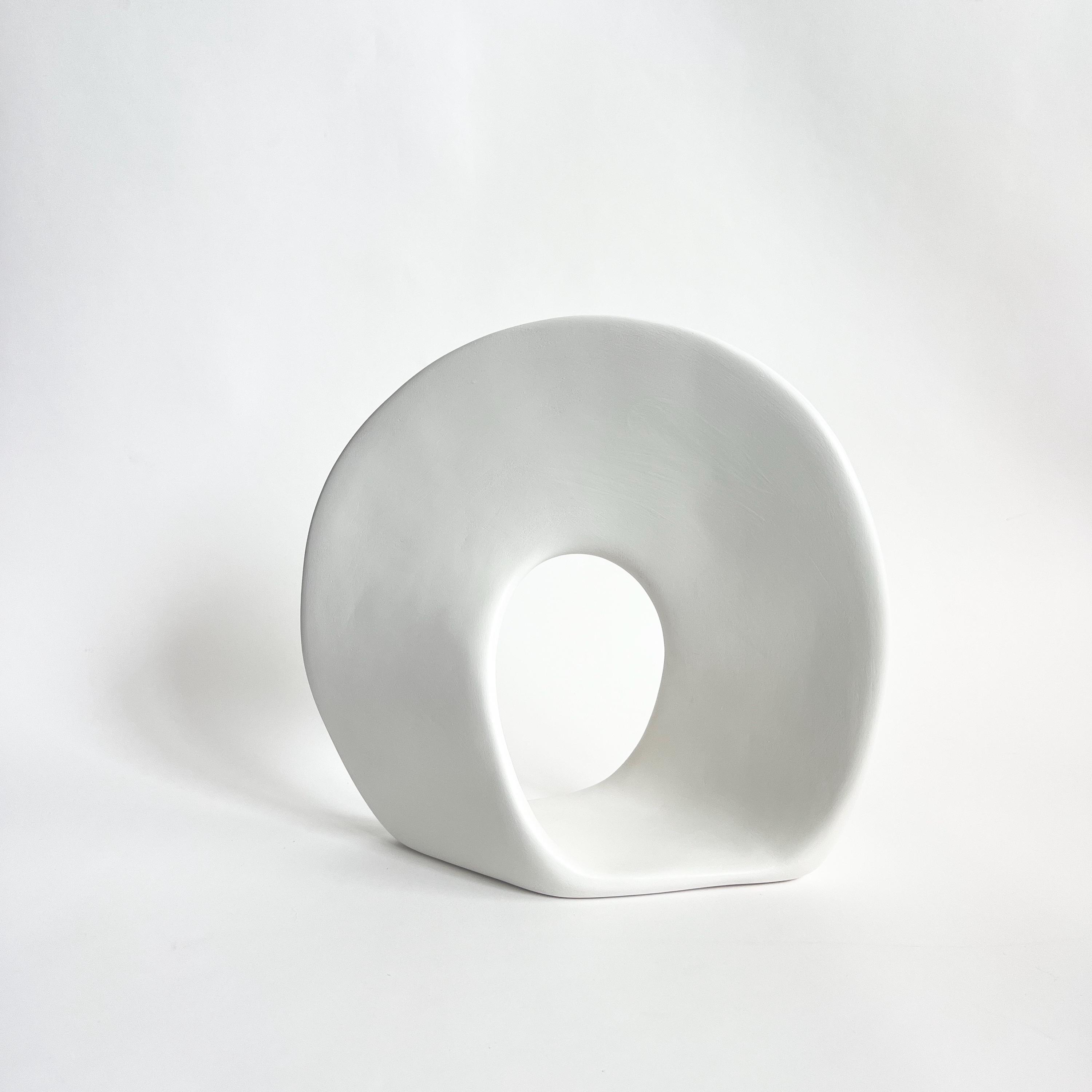 Abstract Sculpture Ceramic White Sculpture Collector's Item One of a ...