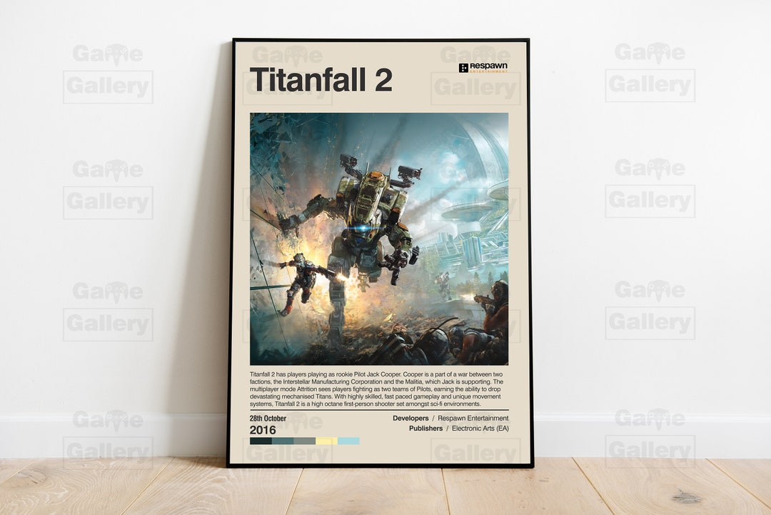 Titanfall 2 Poster Gaming Room Poster Video Game Poster Gaming Wall Decor Gaming Art Gaming ...