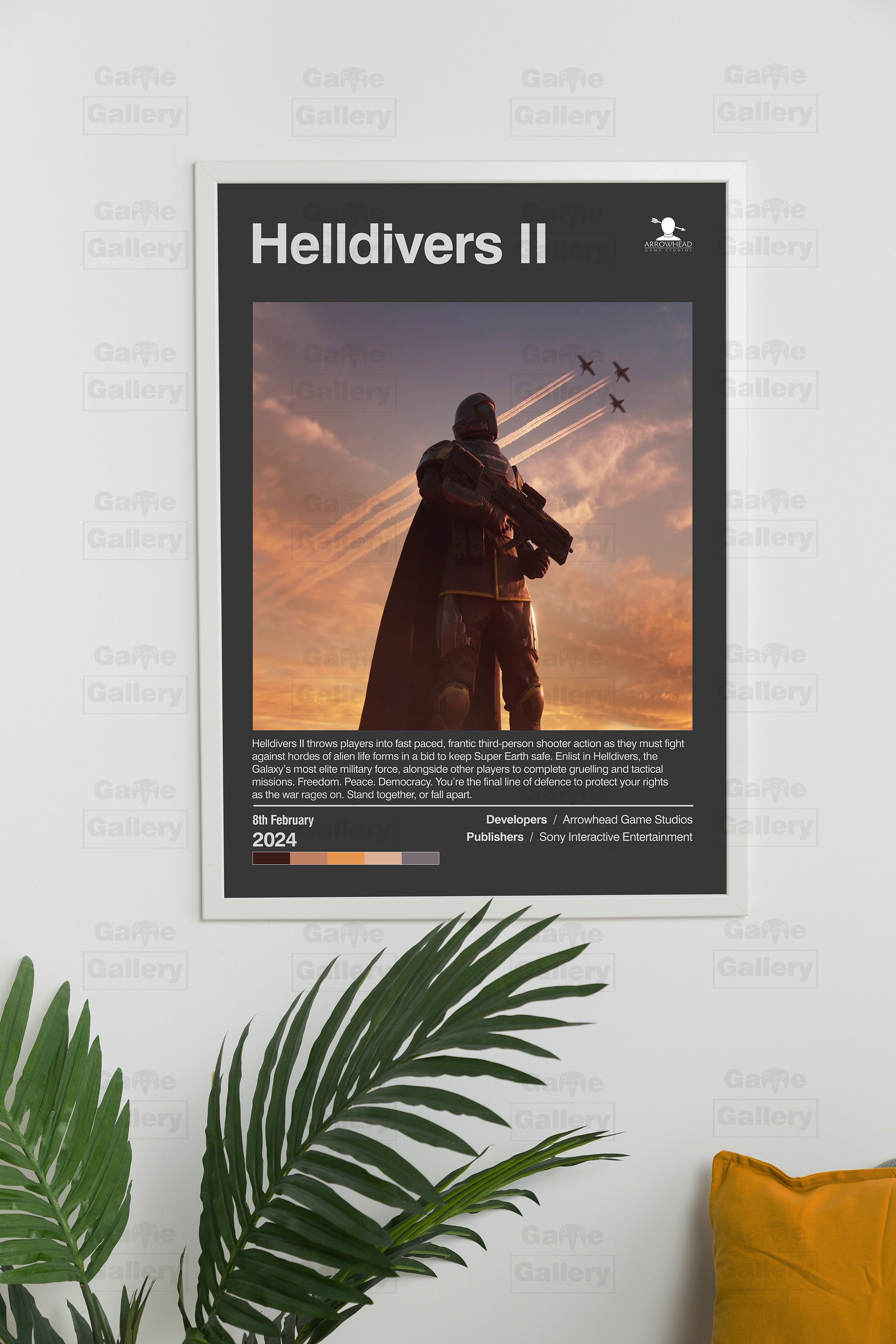 Helldivers II Poster Gaming Room Poster Video Game Poster Gaming Wall ...