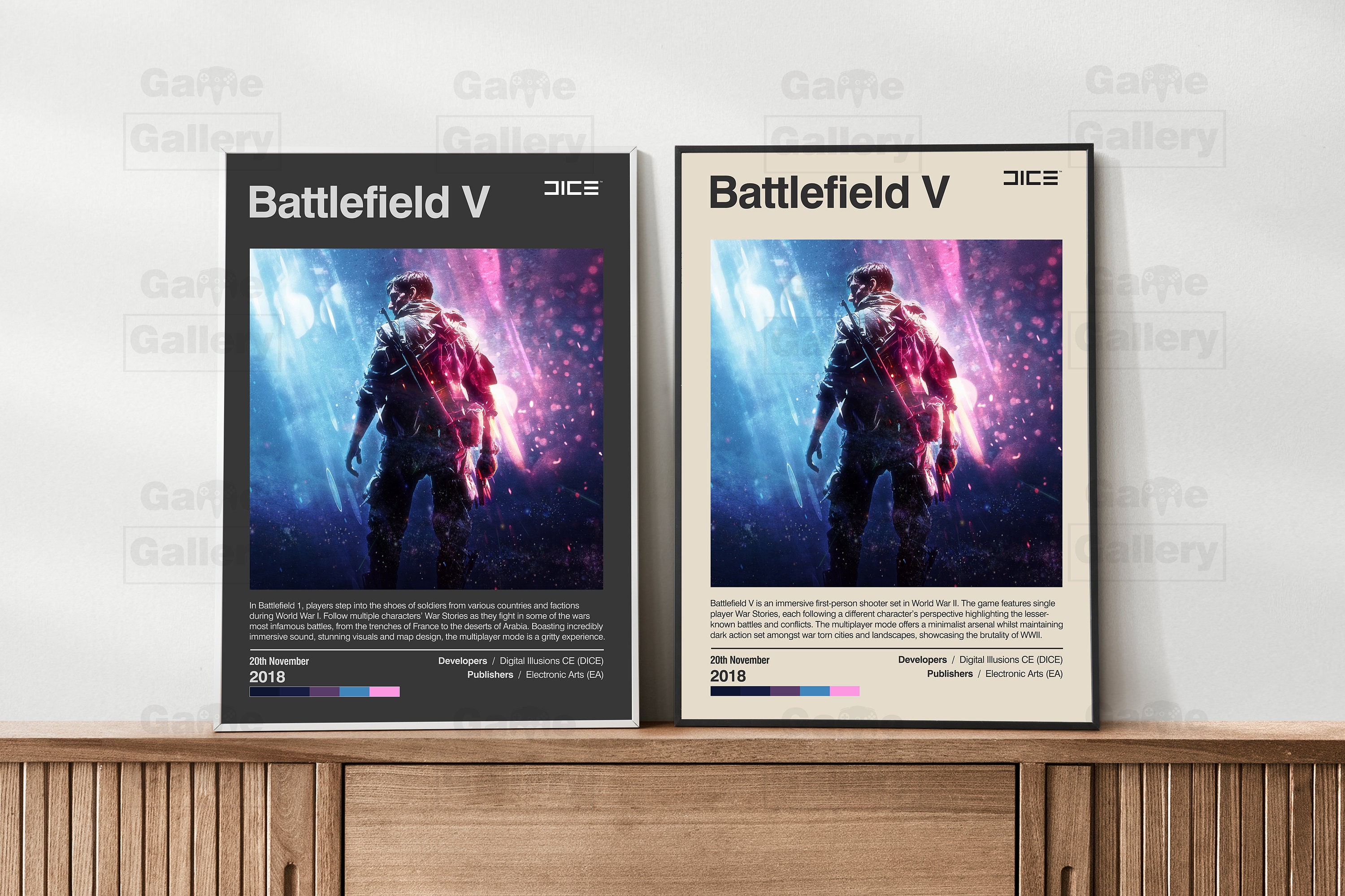 Battlefield V Poster Gaming Room Poster Video Game Poster Gaming Wall ...