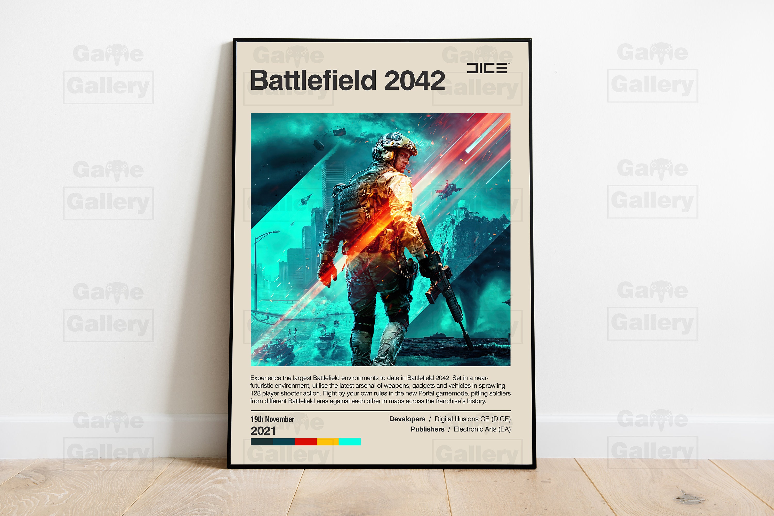 Battlefield 2042 Poster Gaming Room Poster Video Game Poster Gaming ...