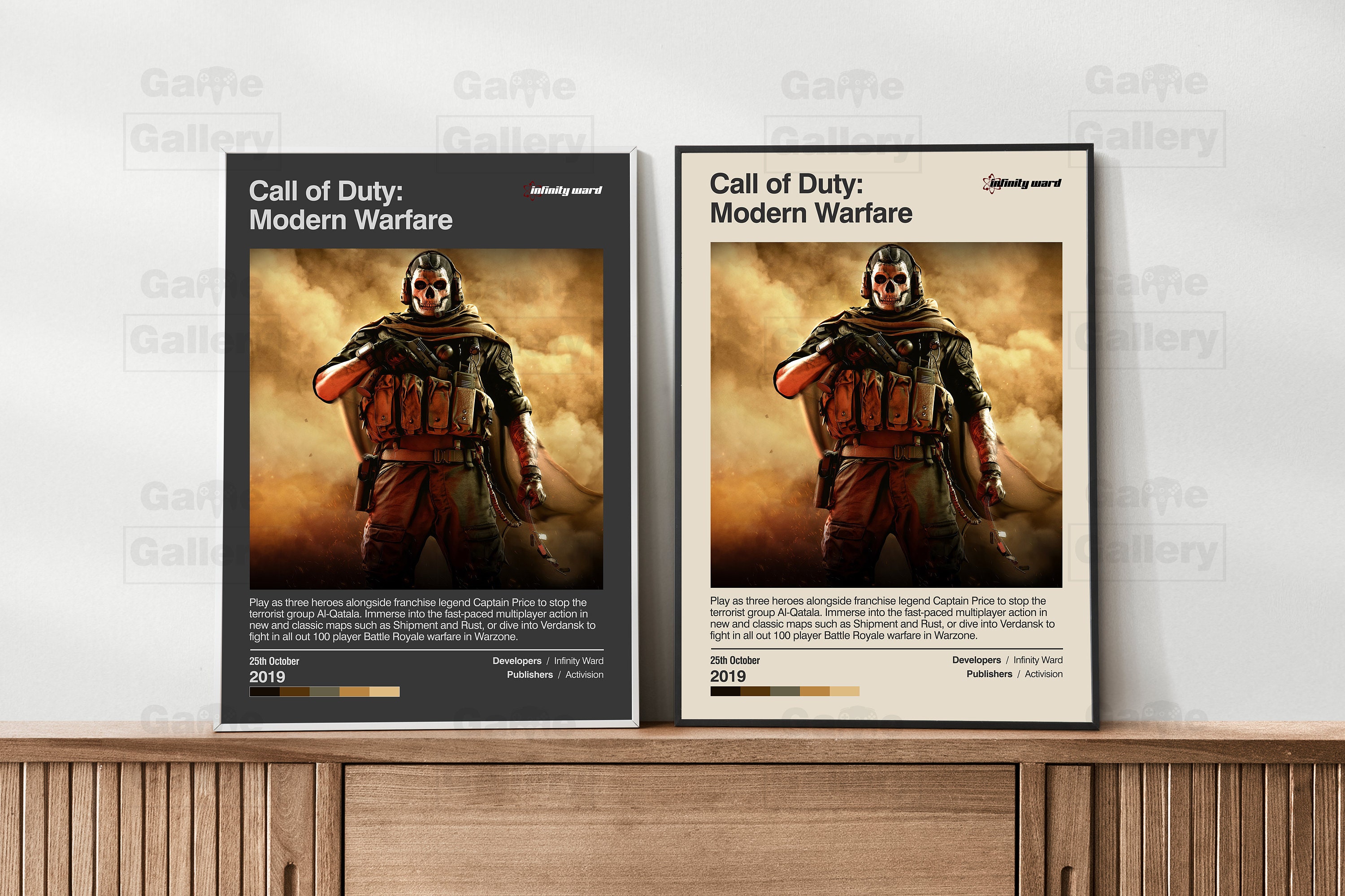 Call of Duty Modern Warfare 2019 Poster Gaming Room Poster Video Game ...