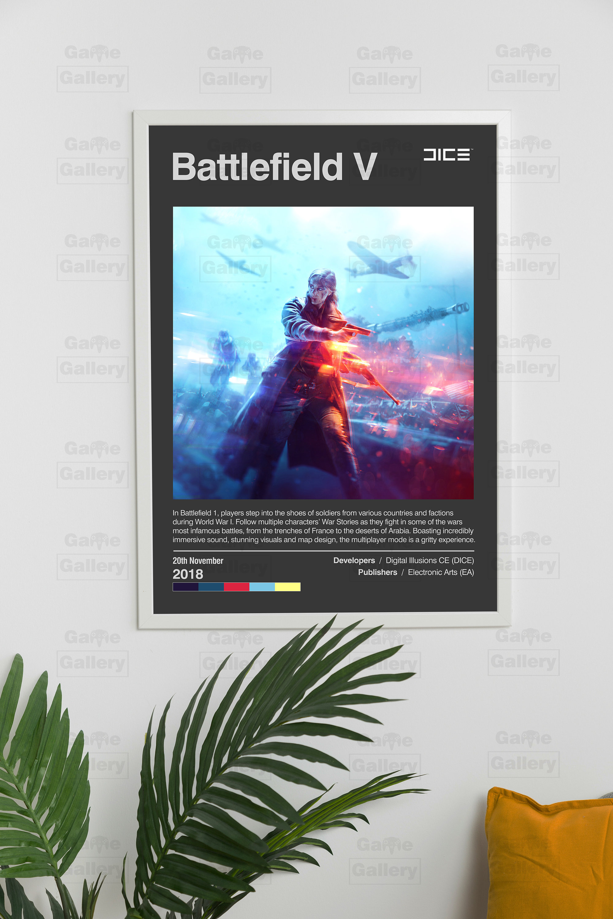 Battlefield V Poster Gaming Room Poster Video Game Poster Gaming Wall ...
