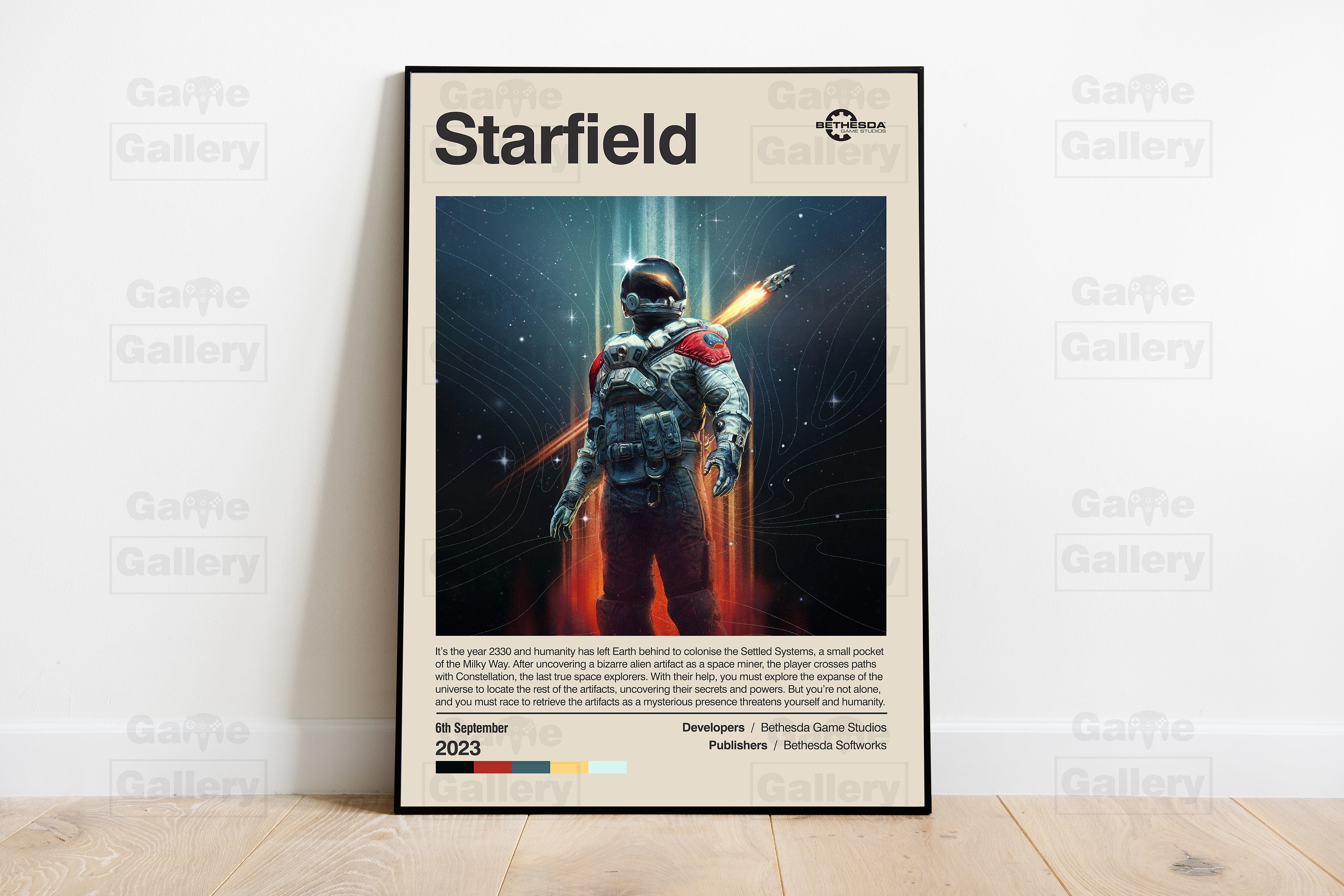 Starfield Poster Gaming Room Poster Video Game Poster Gaming Wall Decor ...