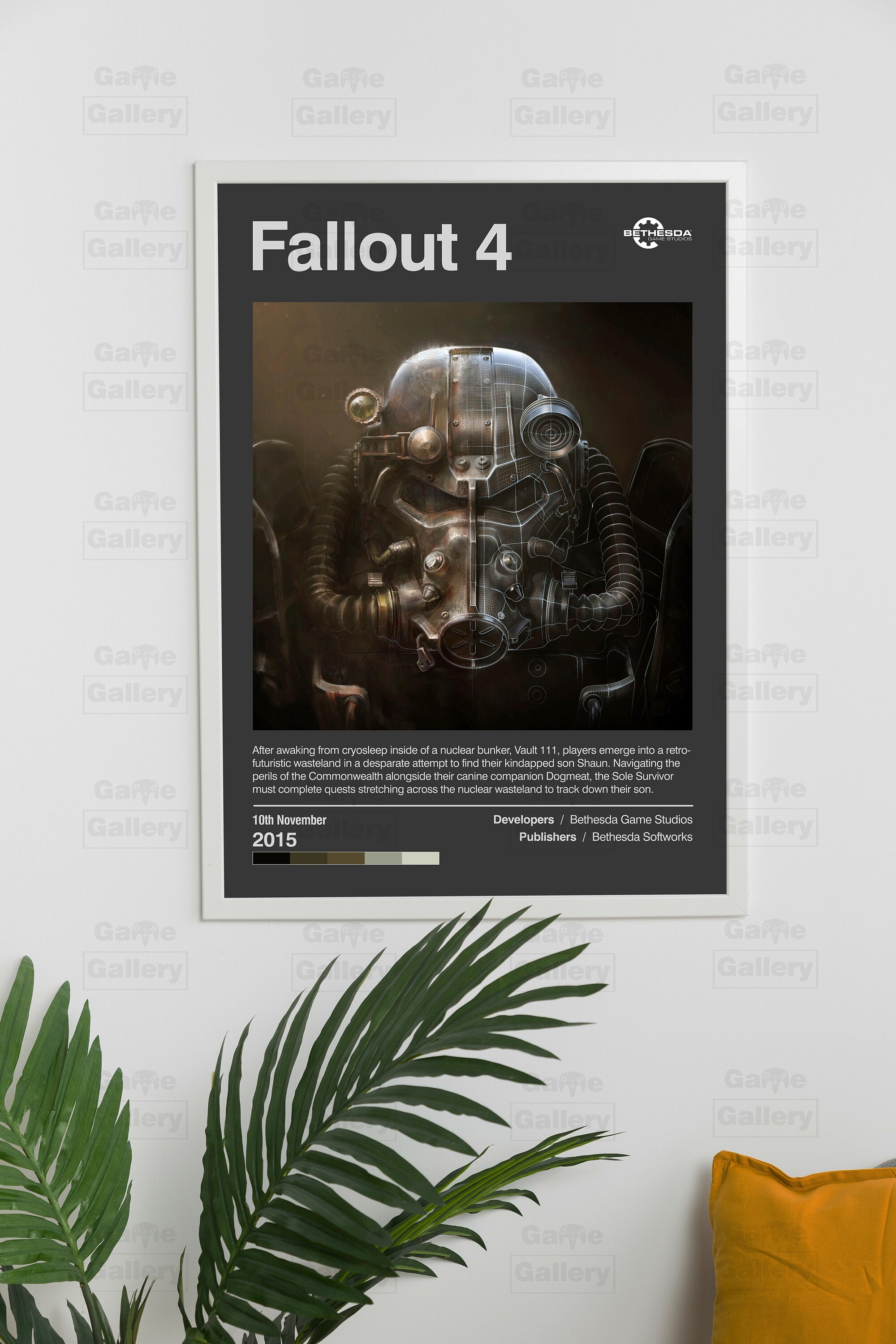 Fallout 4 Poster Gaming Room Poster Video Game Poster Gaming Wall Decor ...