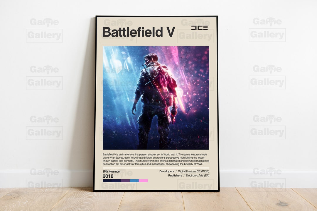 Battlefield V Poster Gaming Room Poster Video Game Poster Gaming Wall ...
