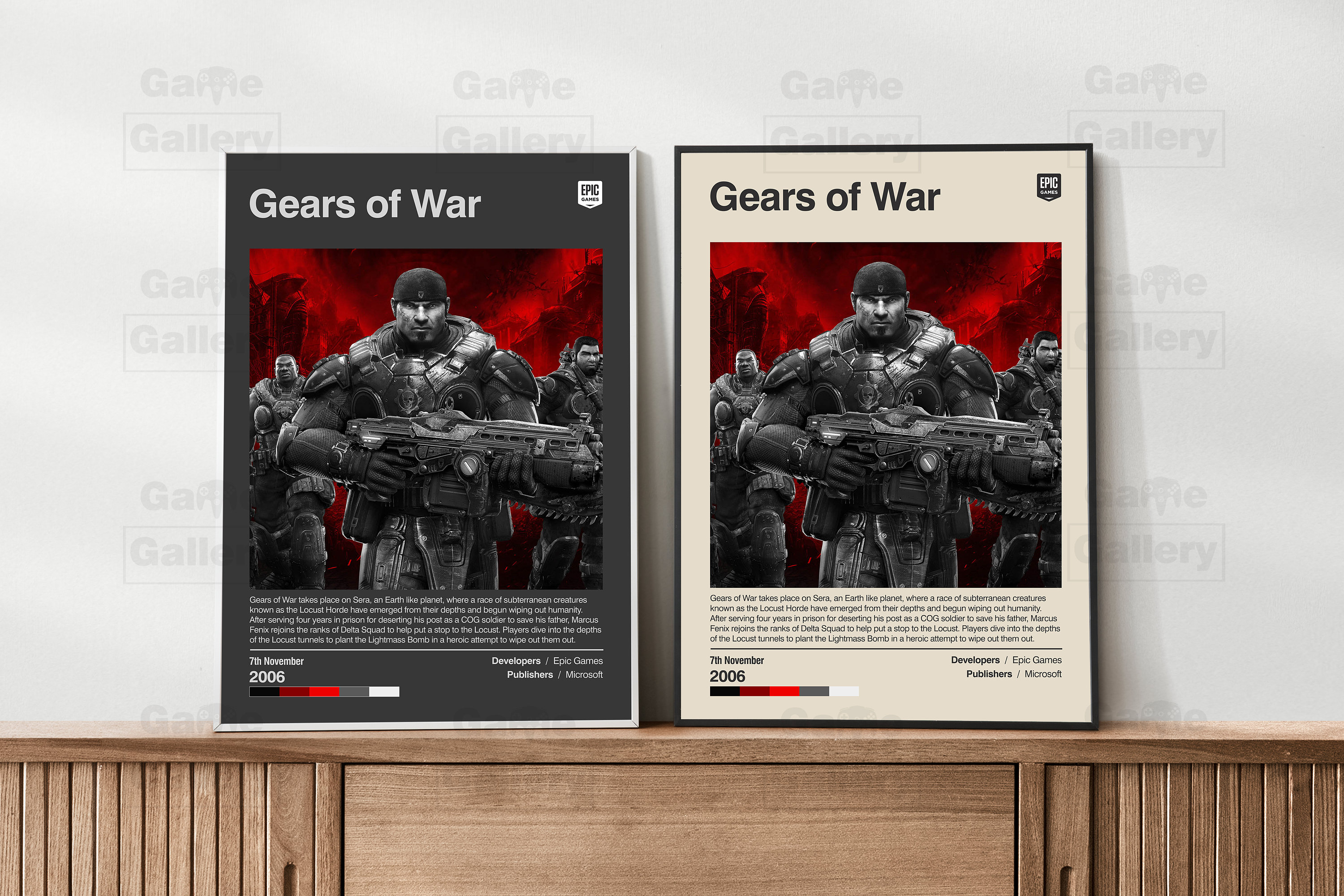 Gears of War Poster Gaming Room Poster Video Game Poster Gaming Wall ...