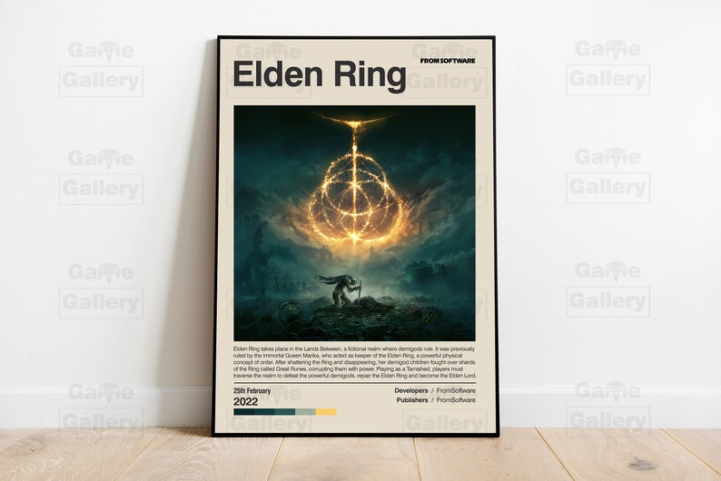 Elden Ring Poster Gaming Room Poster Video Game Poster Gaming Wall ...