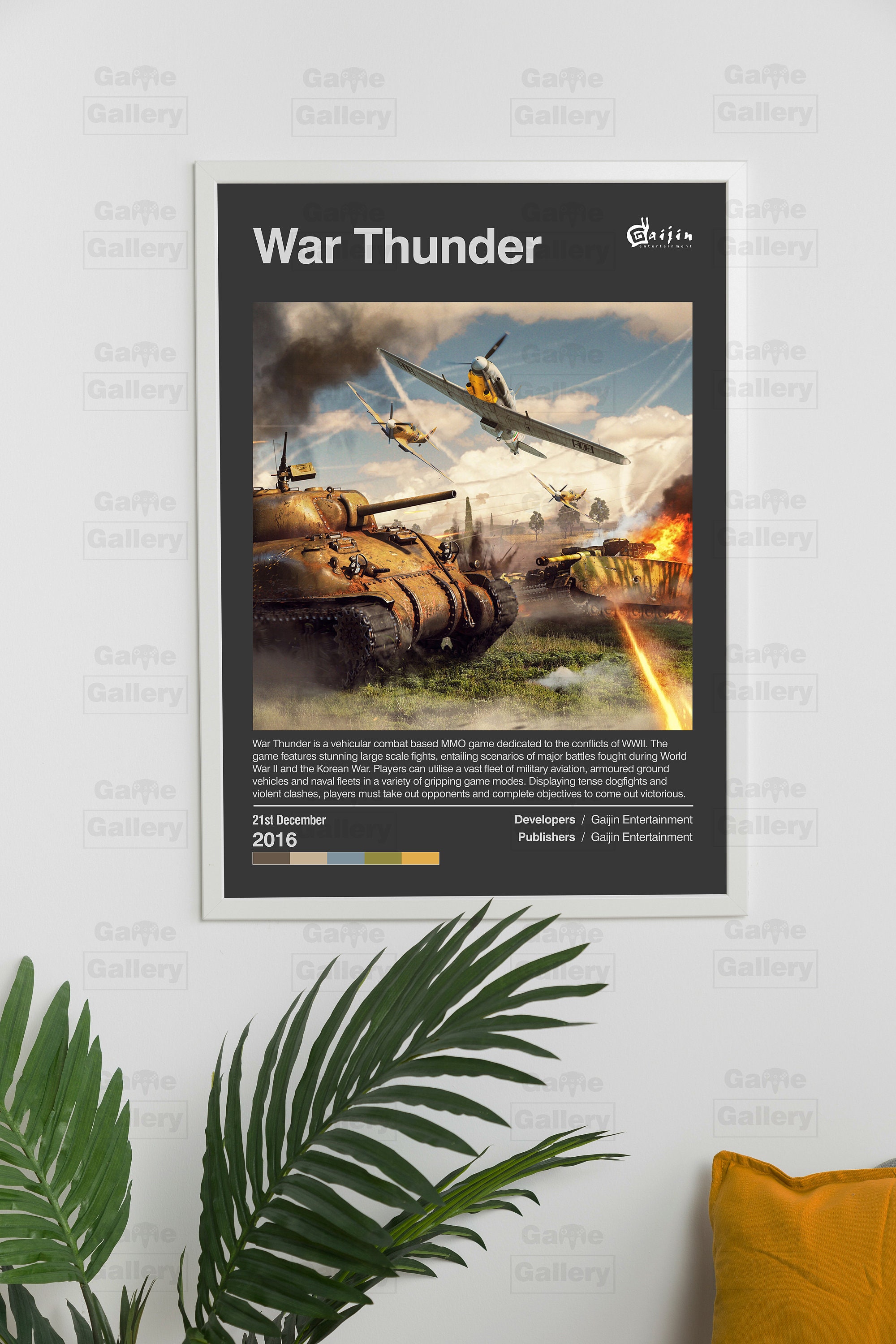 War Thunder Poster Gaming Room Poster Video Game Poster Gaming Wall ...