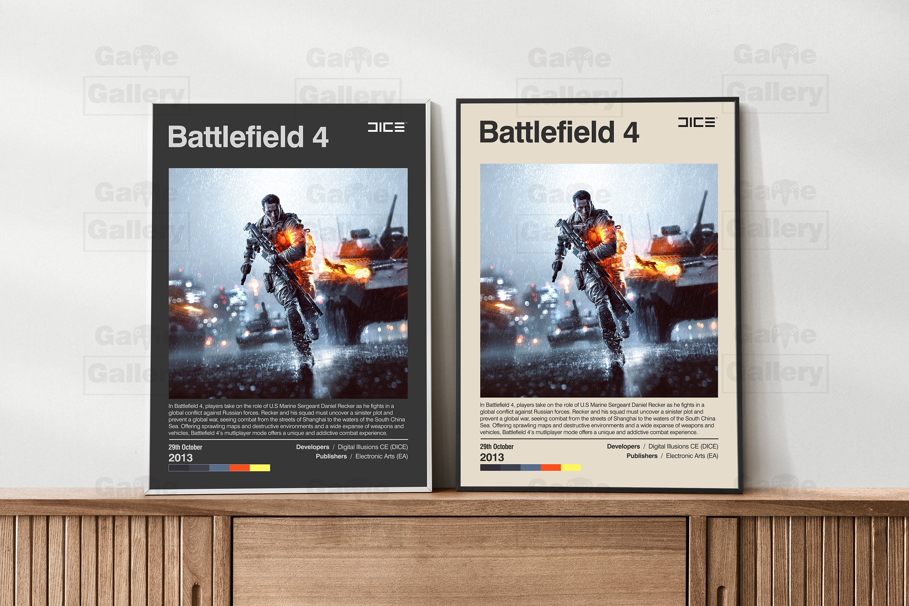 Battlefield 4 Poster Gaming Poster Video Game Poster Gaming Room Decor ...