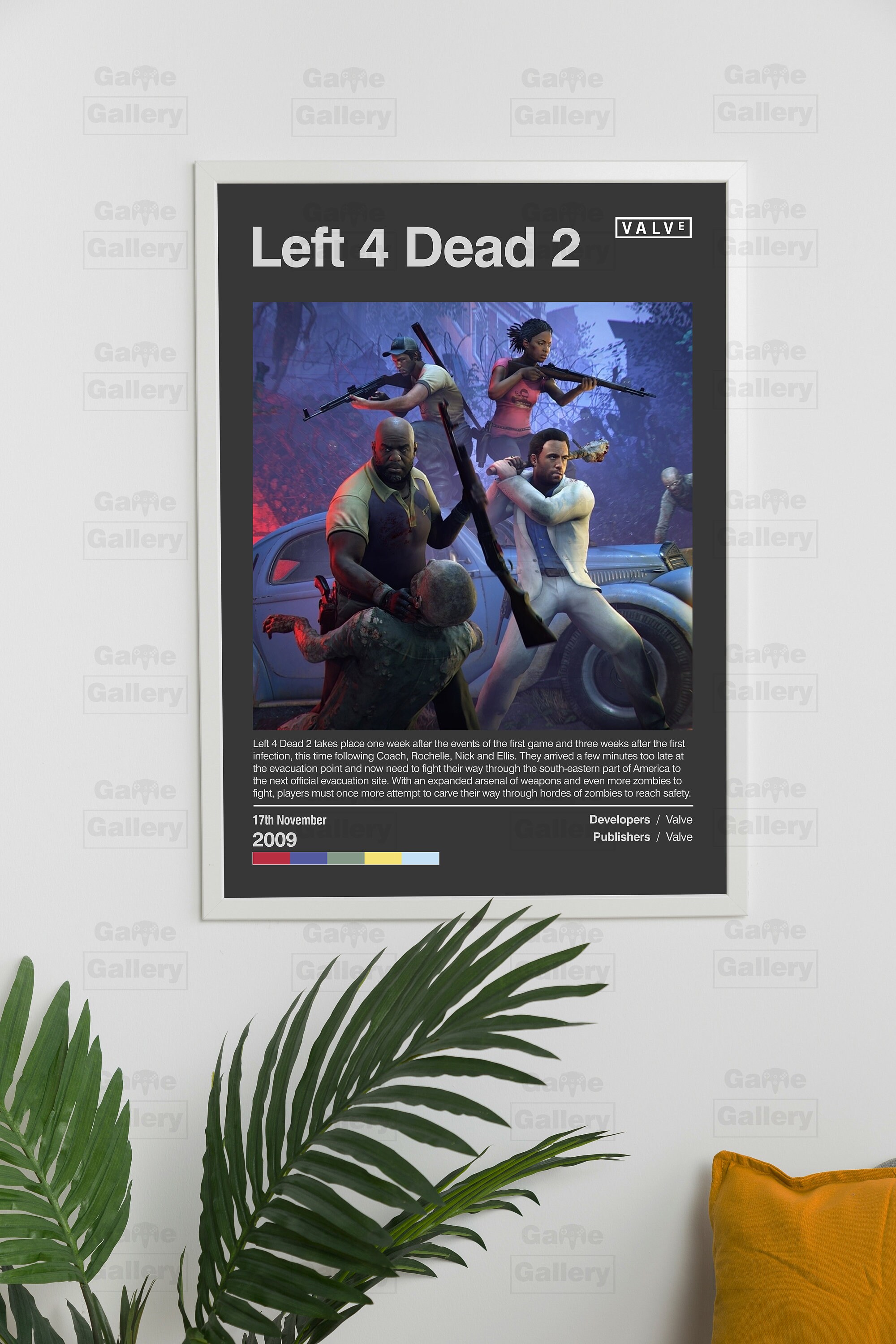 Left 4 Dead 2 Poster Gaming Room Poster Video Game Poster Gaming Wall Decor Gaming Art Gaming ...