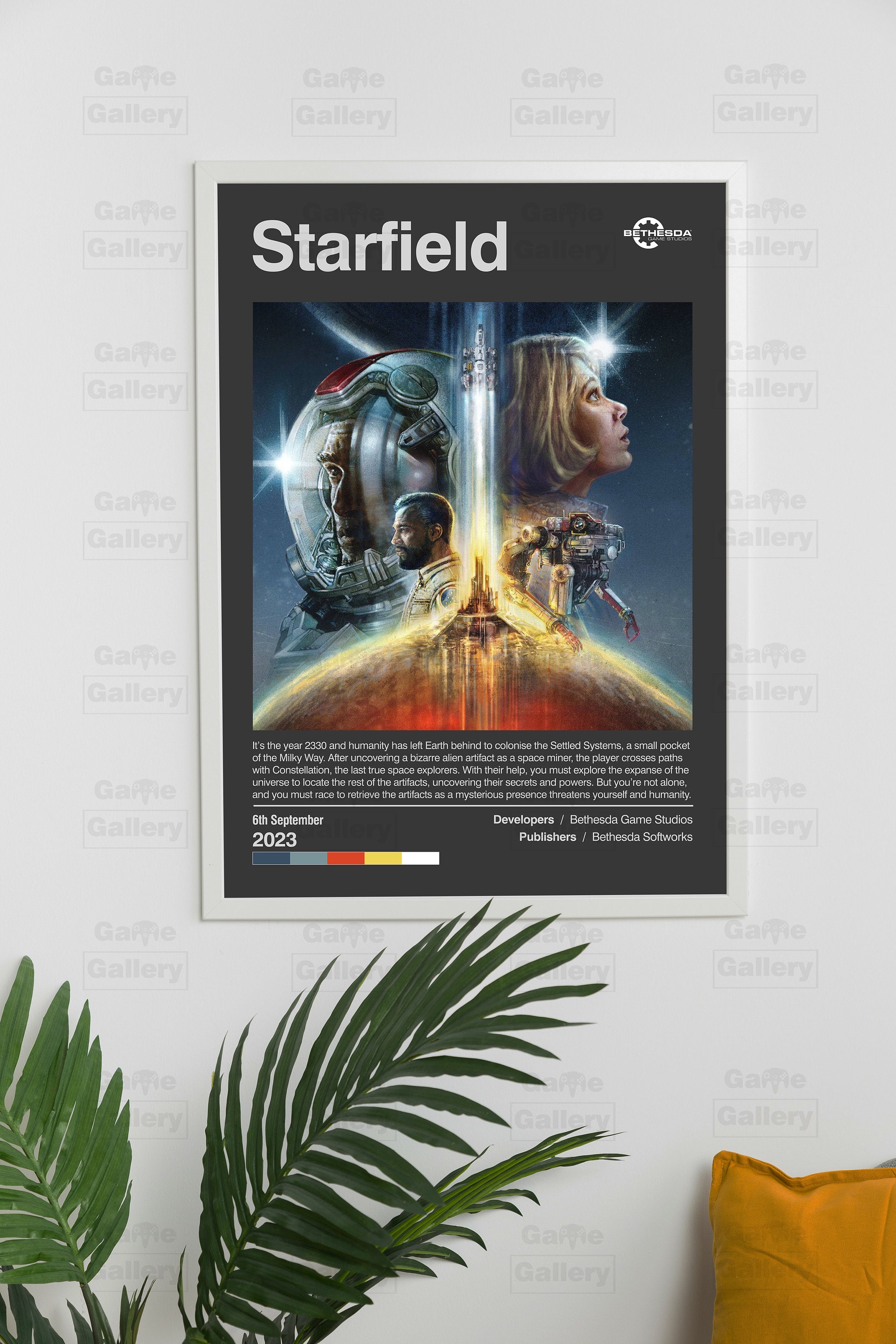 Starfield Poster Gaming Room Poster Video Game Poster Gaming Wall Decor ...