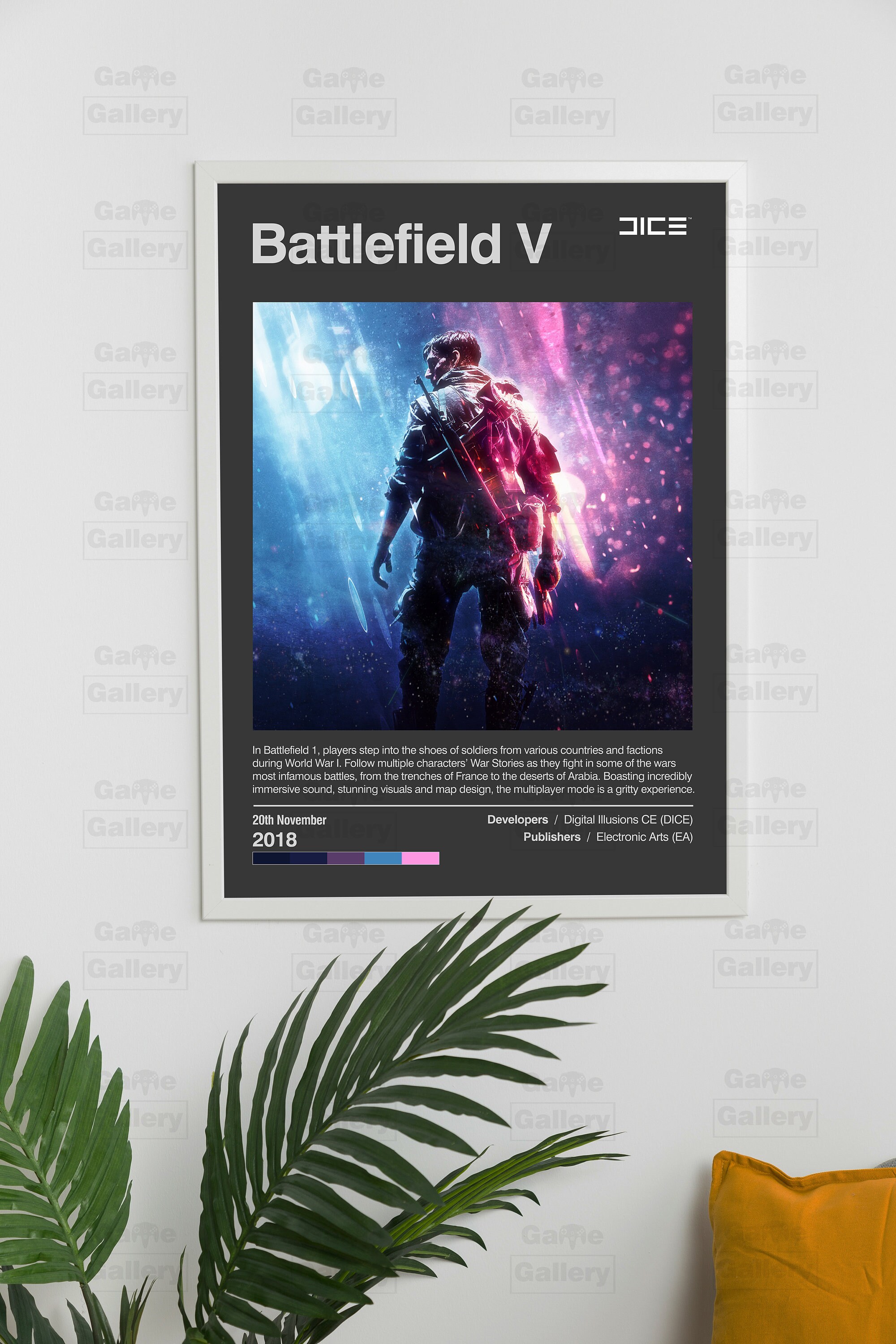 Battlefield V Poster Gaming Room Poster Video Game Poster Gaming Wall ...