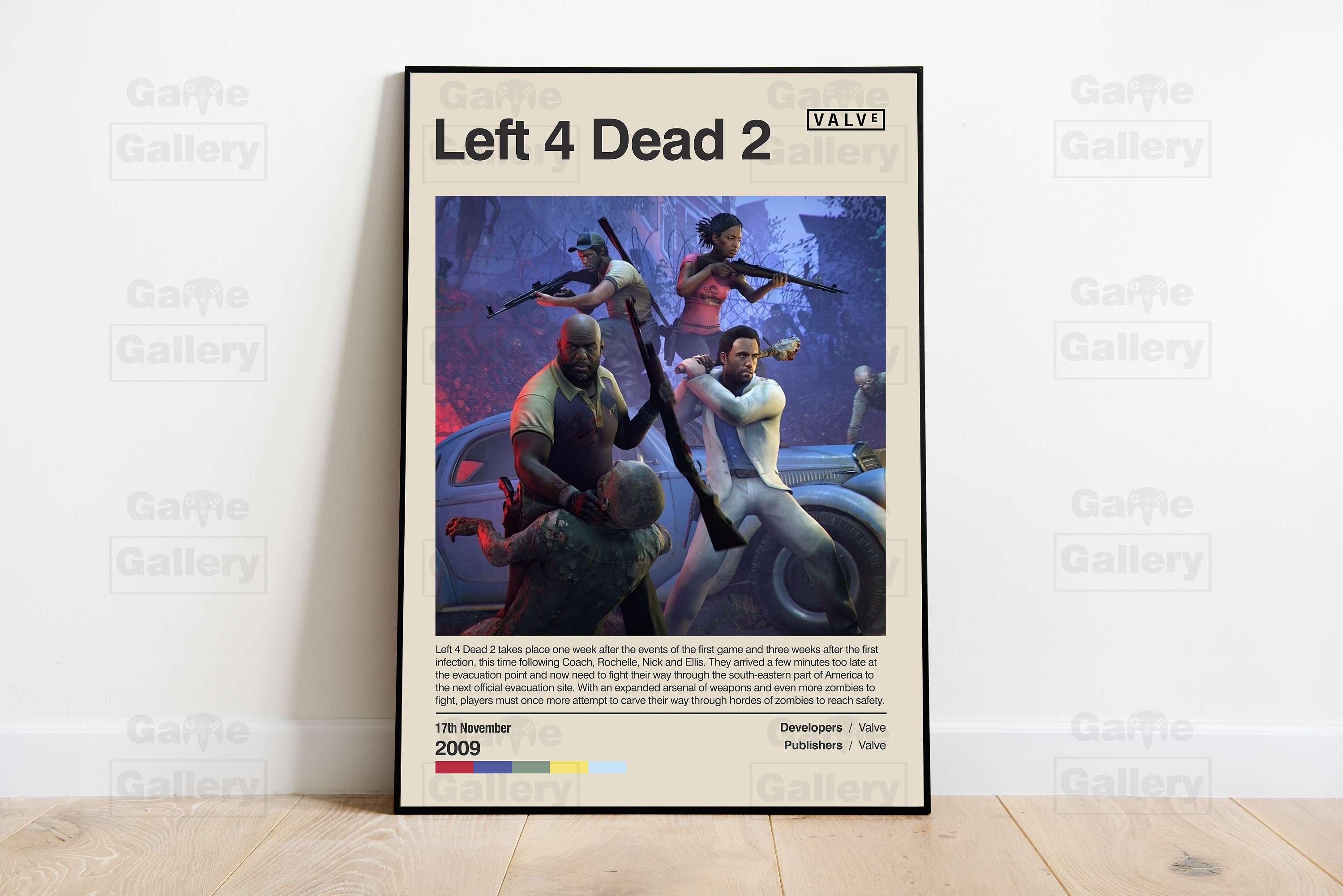 Left 4 Dead 2 Poster Gaming Room Poster Video Game Poster Gaming Wall ...