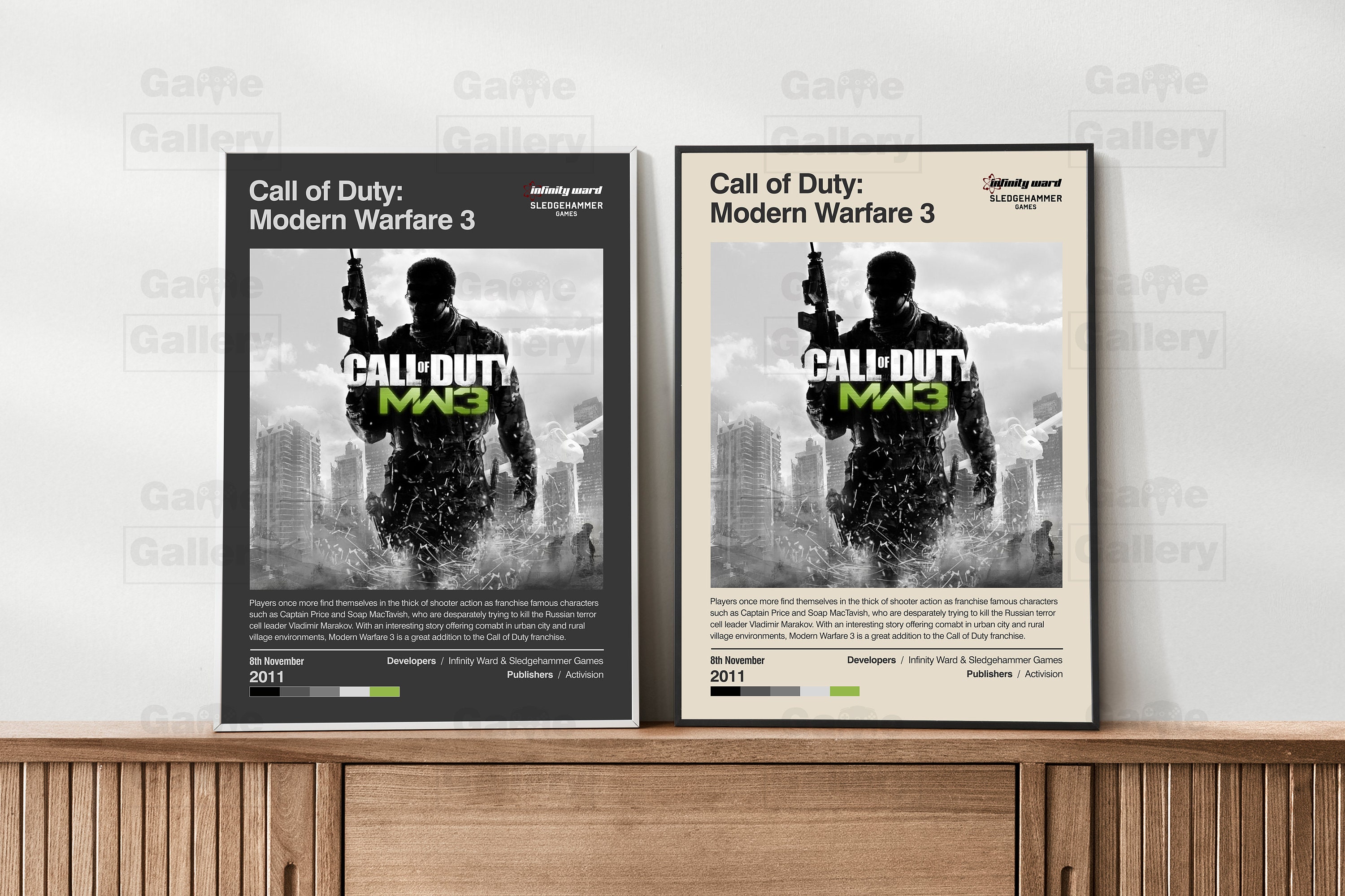 Call of Duty Modern Warfare 3 Poster Gaming Room Poster Video Game ...