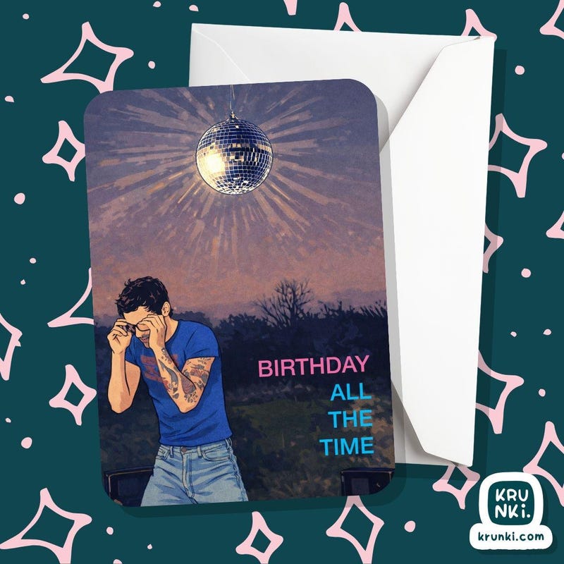 Harry Styles Card Disco - Etsy UK