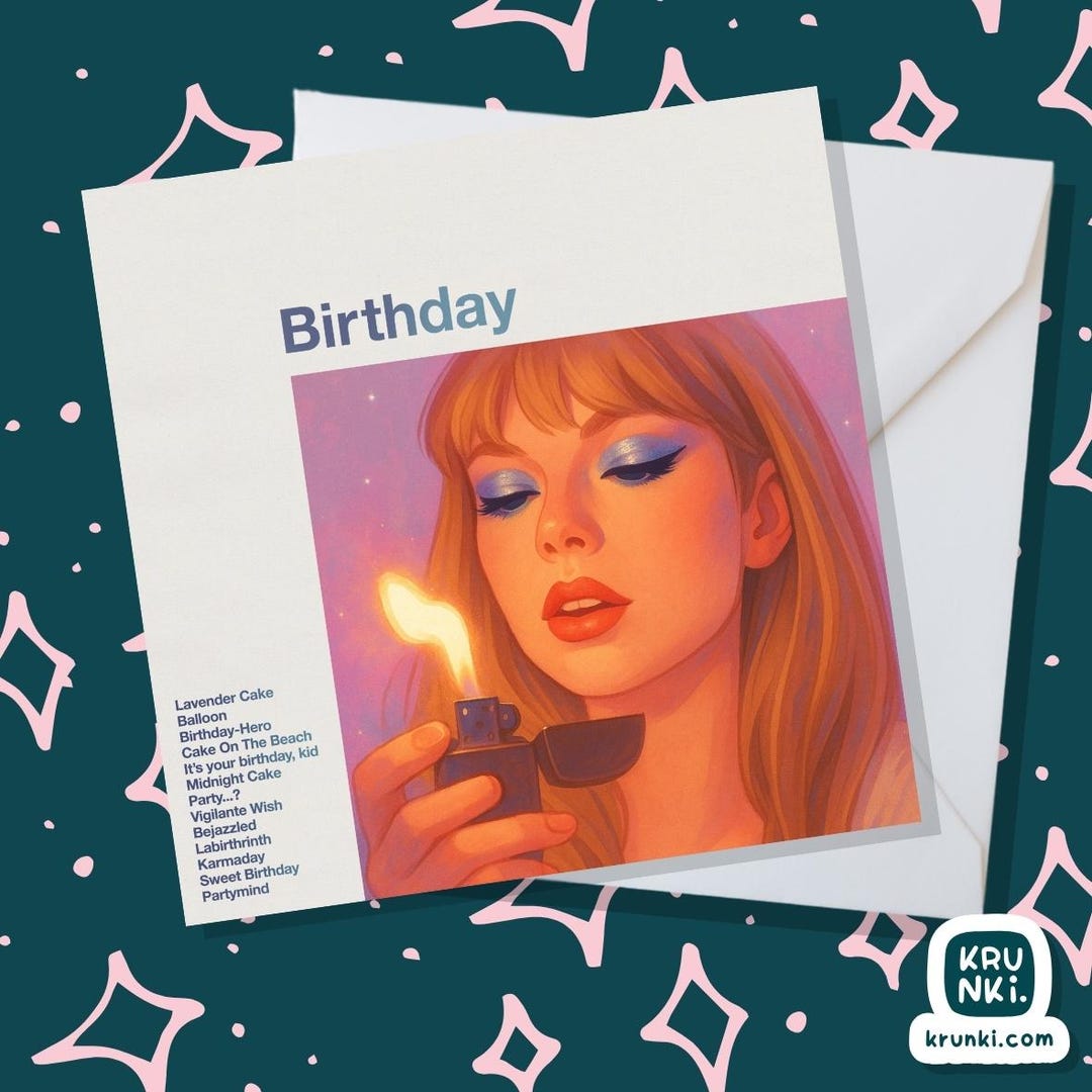 Taylor Swift Midnights-inspired Birthday Card - Taylor Swift Fan Art ...