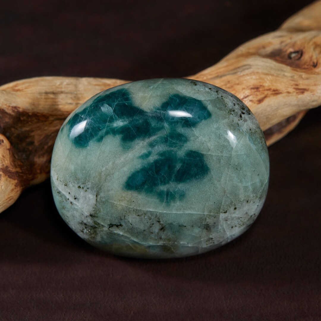 Blue Nepheline Palm Stone.rare Collectible Polished Crystal From Famous ...