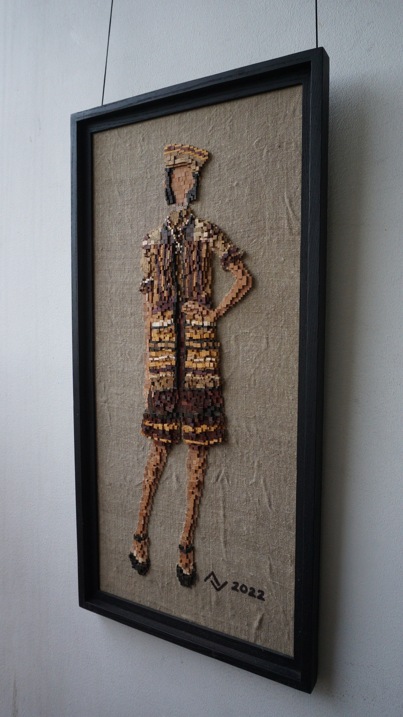 7054 Mosaic Woman Festive Clothes Handmade by Aleksei Volchkov Gift ...