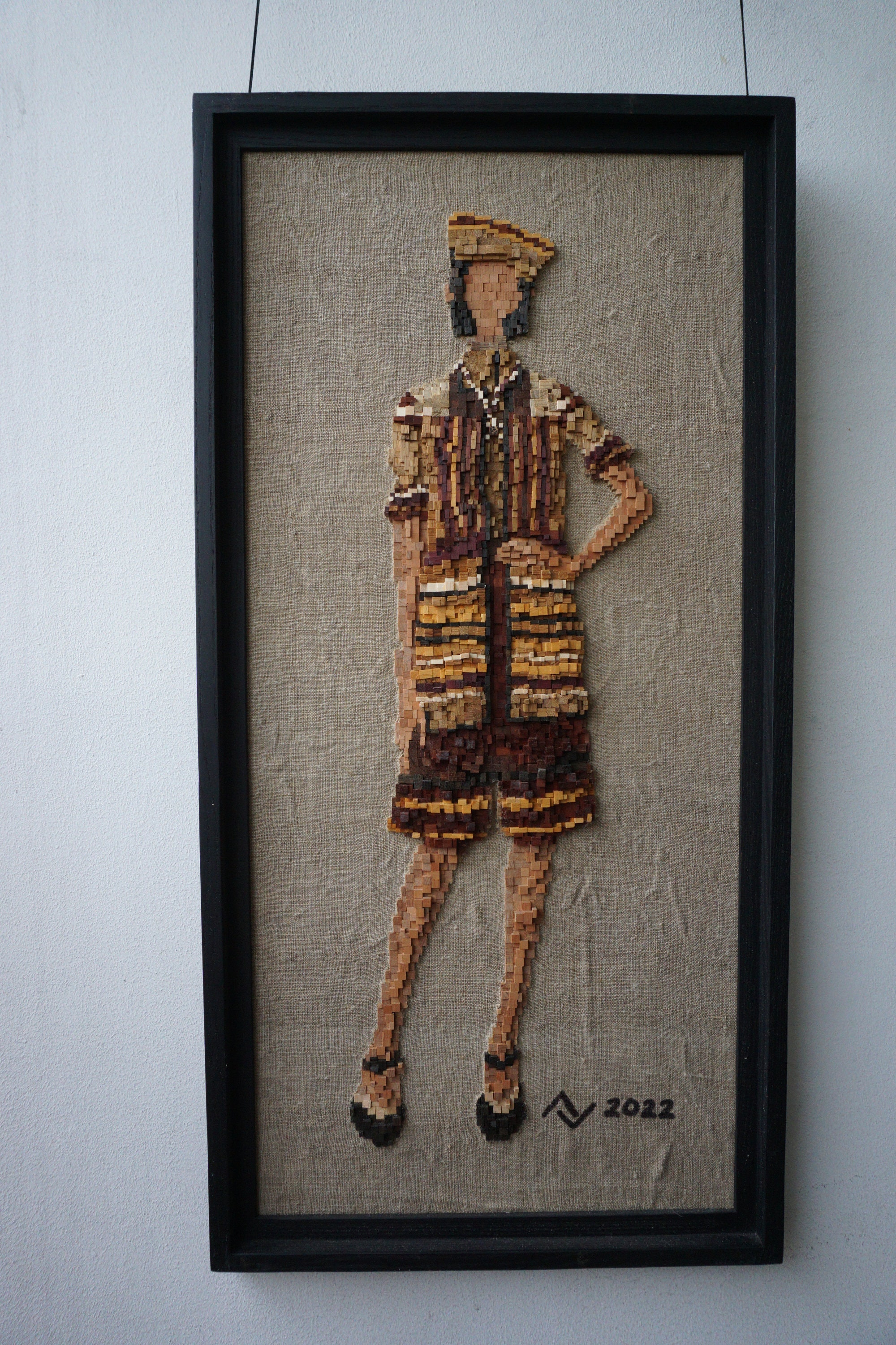 7054 Mosaic Woman Festive Clothes Handmade by Aleksei Volchkov Gift ...