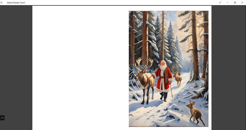 Vintage Inspired Reindeer Exercise Christmas Card Personalized Festive ...