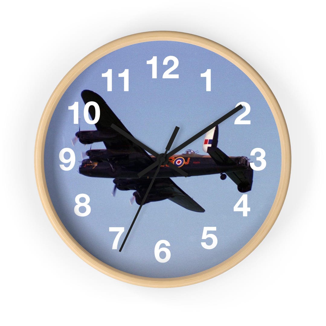 Vintage WWII RAF Avro Lancaster Aircraft Wall Clock - Aviation ...