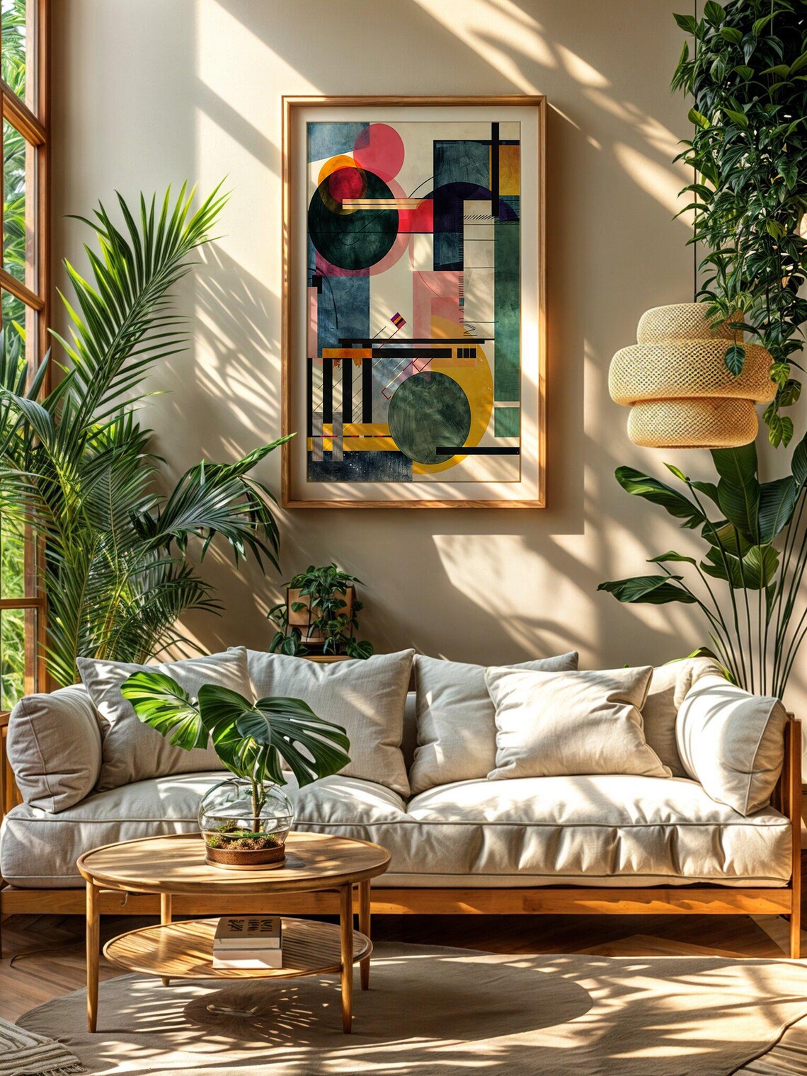 Abstract Digital Art Bundle Modern Geometric Prints Vibrant Minimalist ...