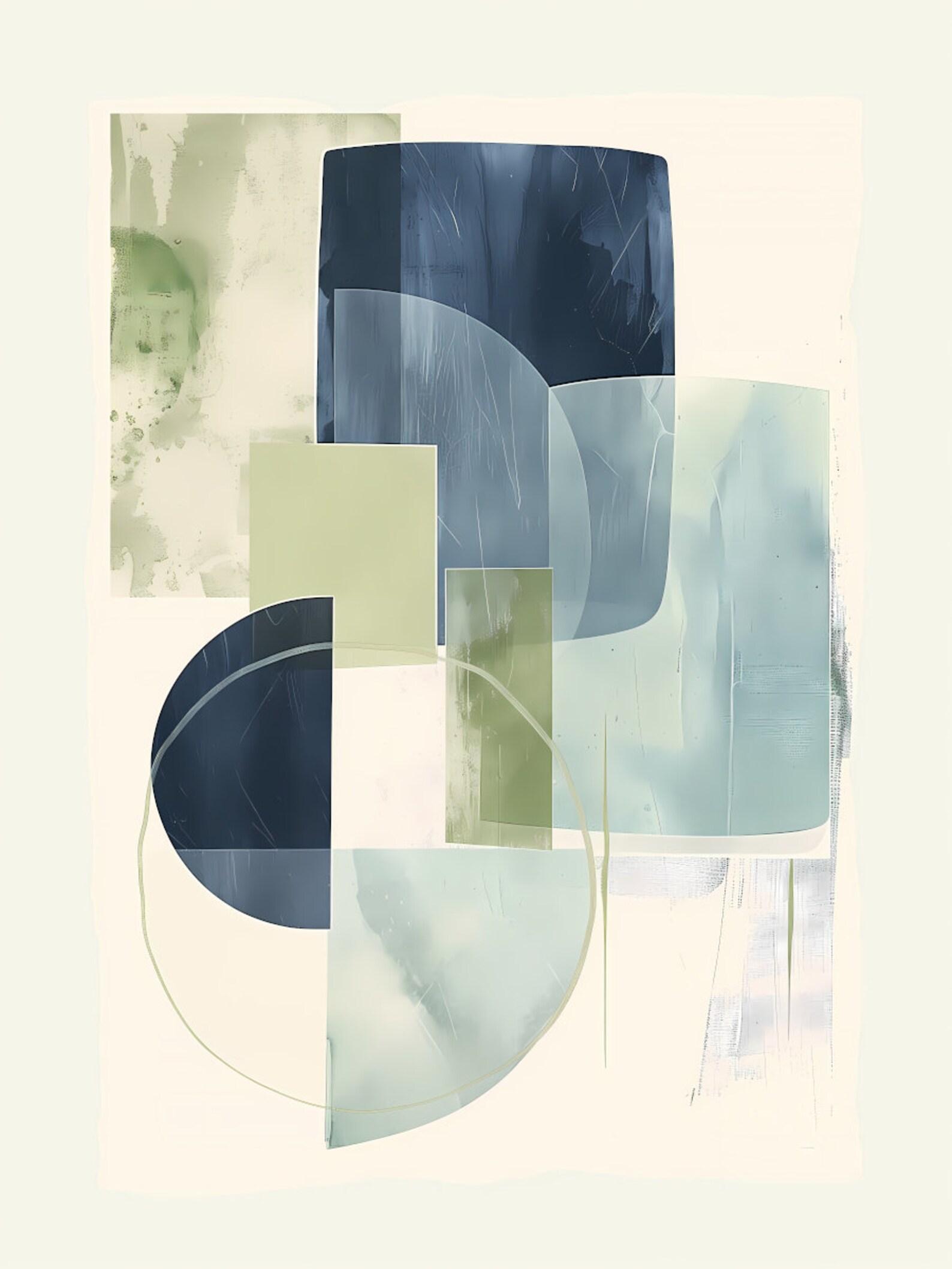 Printable Boho Wall Art Set of 3 Abstract Shapes & Colors Bohemian ...